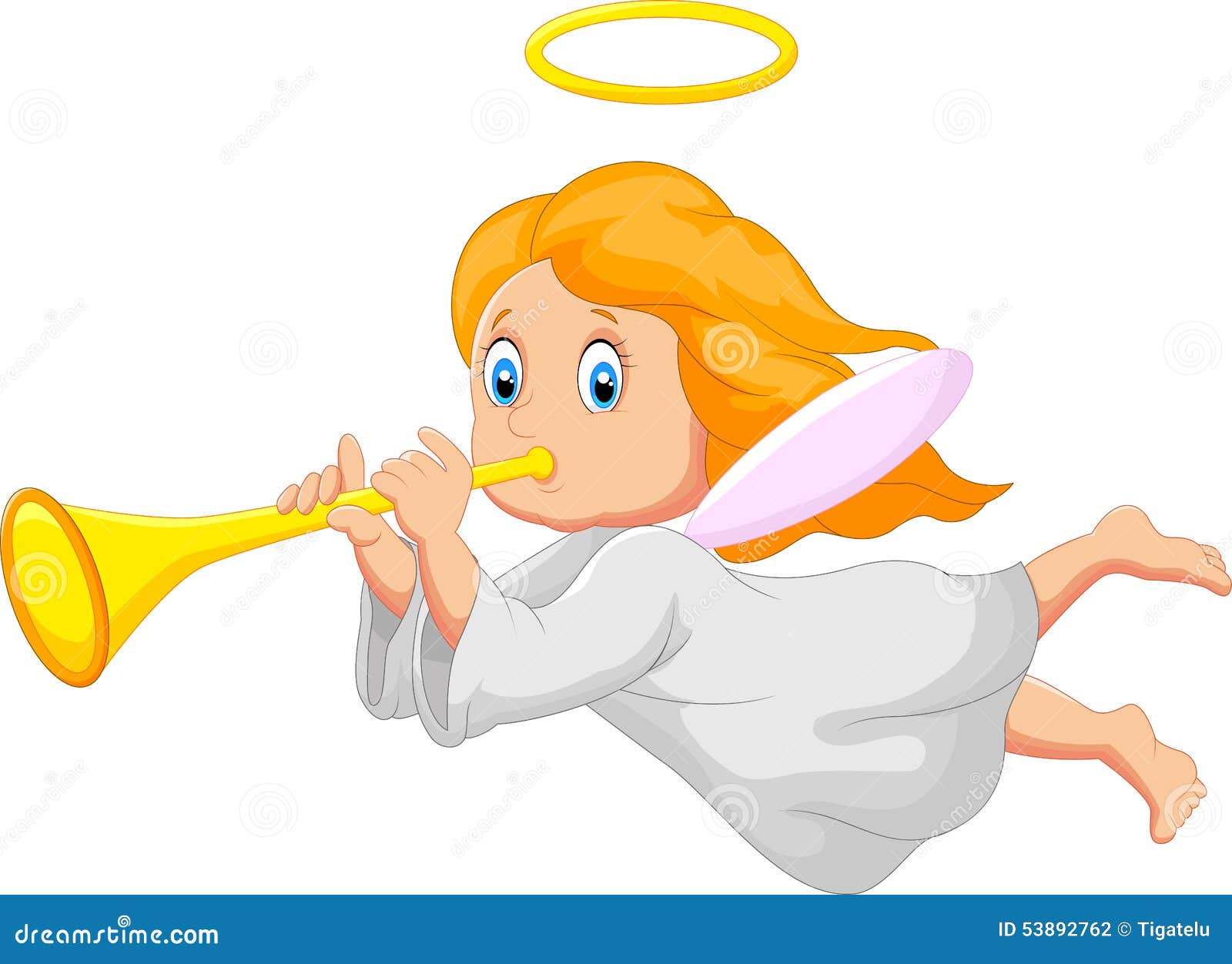 Cartoon cute angel stock vector. Illustration of cartoon - 53892762
