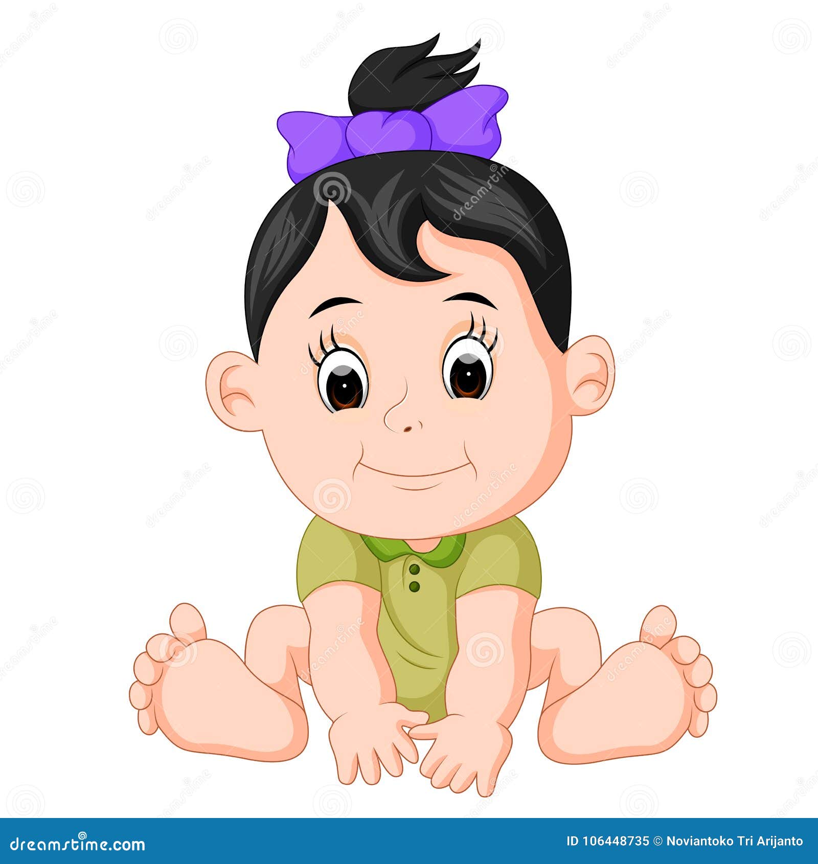 Cartoon cute baby stock vector. Illustration of expressing - 106448735