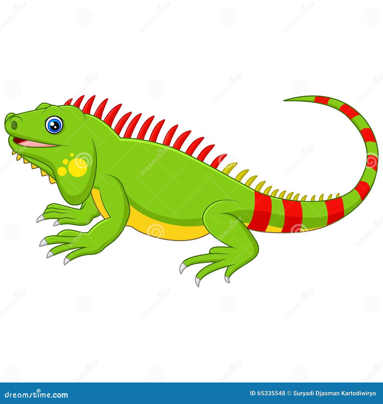 Cartoon cute Chameleon stock vector. Illustration of icon - 65335548