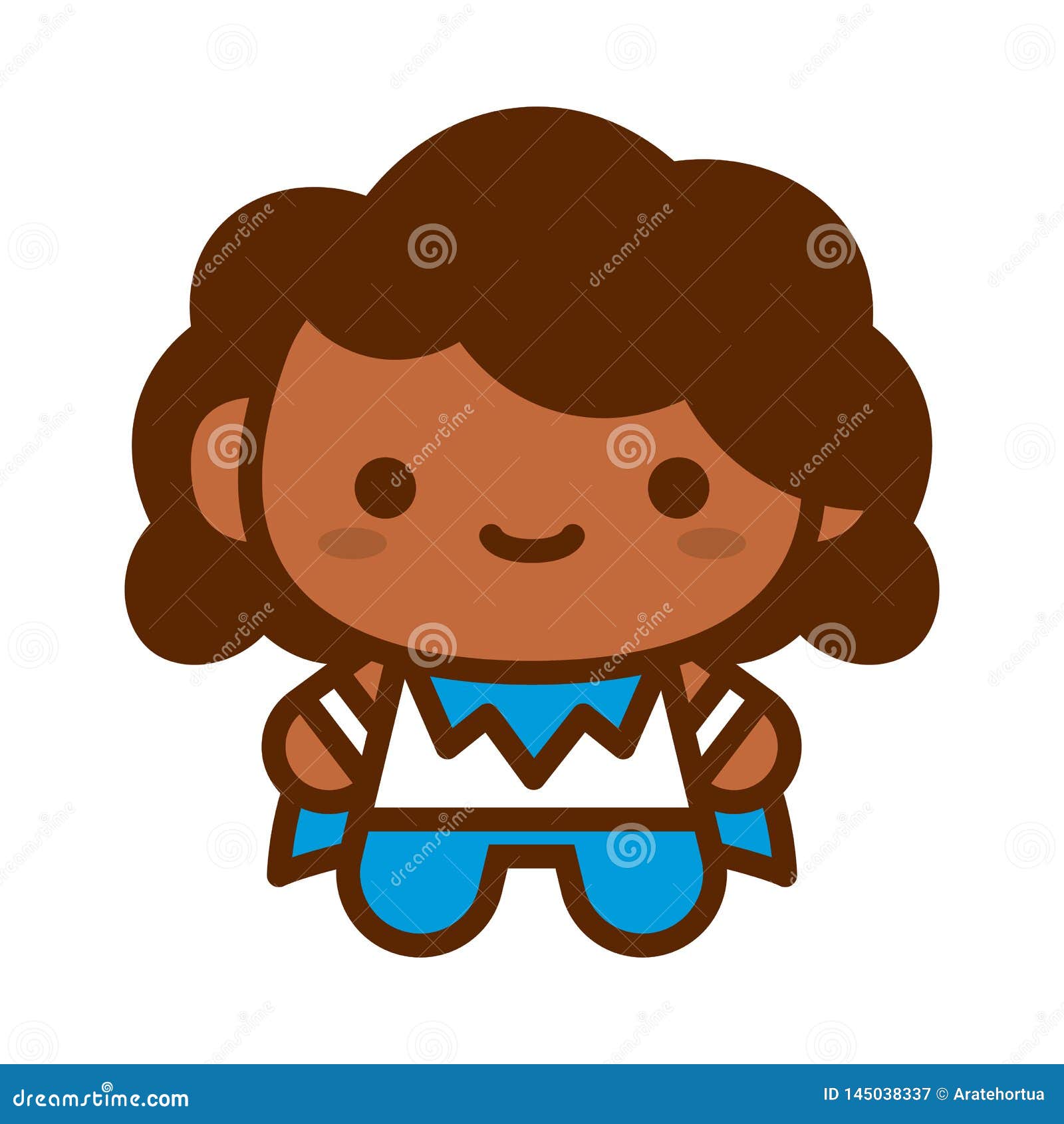 Cartoon Cute Comic Character Isolated Stock Vector - Illustration of ...
