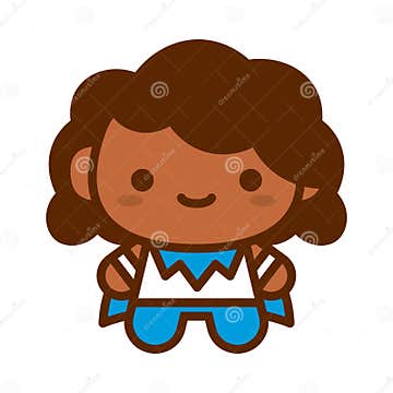 Cartoon Cute Comic Character Isolated Stock Vector - Illustration of ...