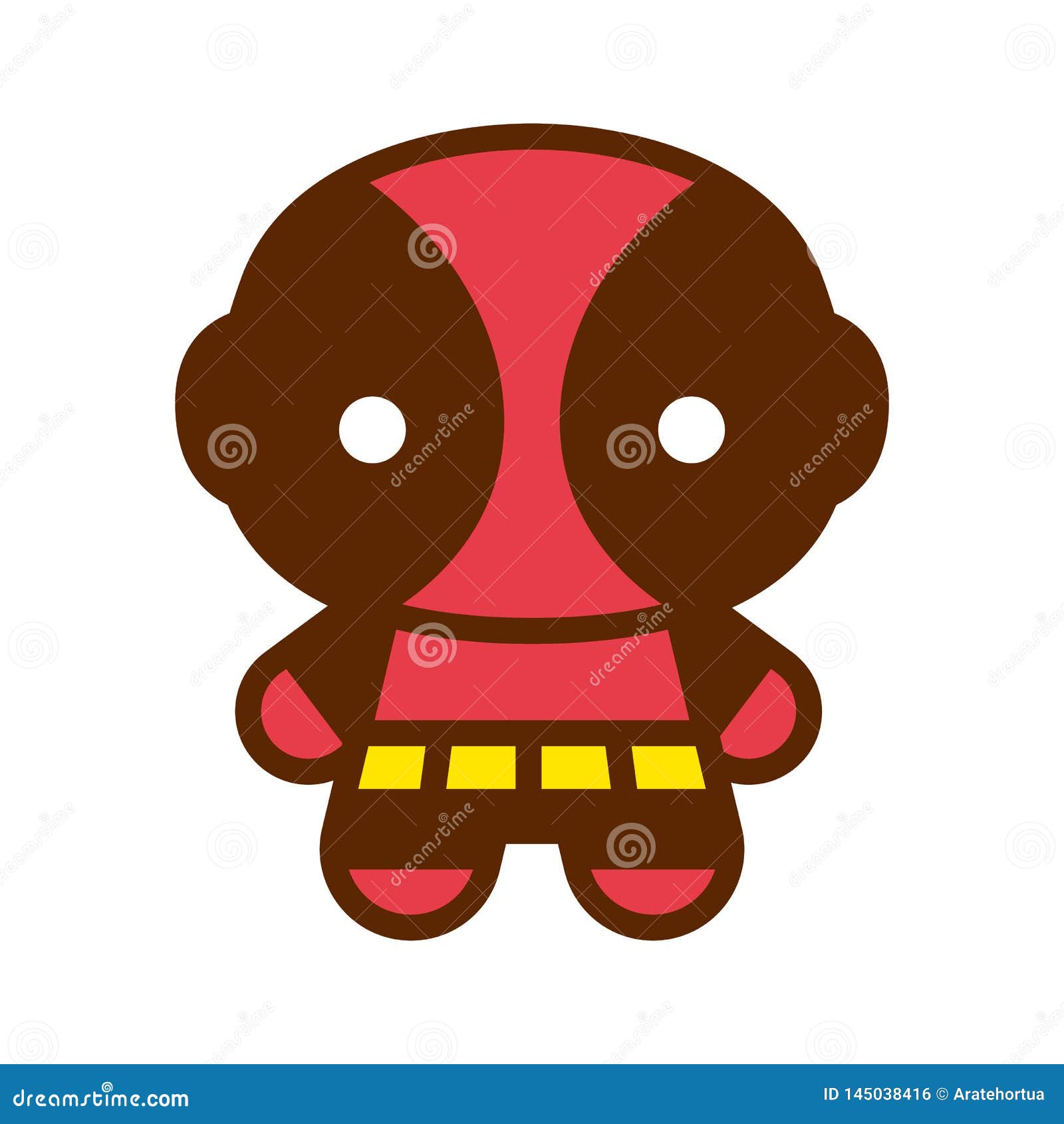 Cartoon Cute Comic Character Isolated Stock Vector - Illustration of ...
