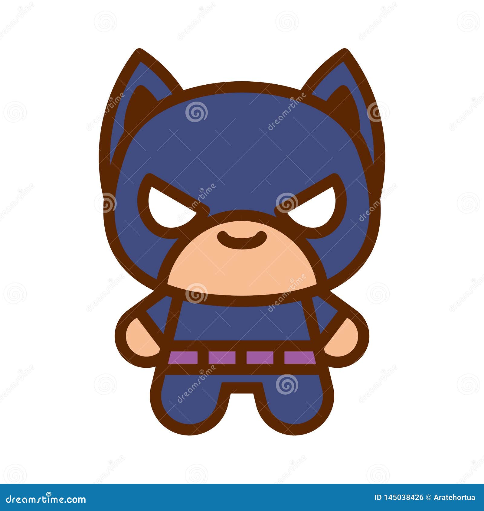 Cartoon Cute Comic Character Isolated Stock Vector - Illustration of ...
