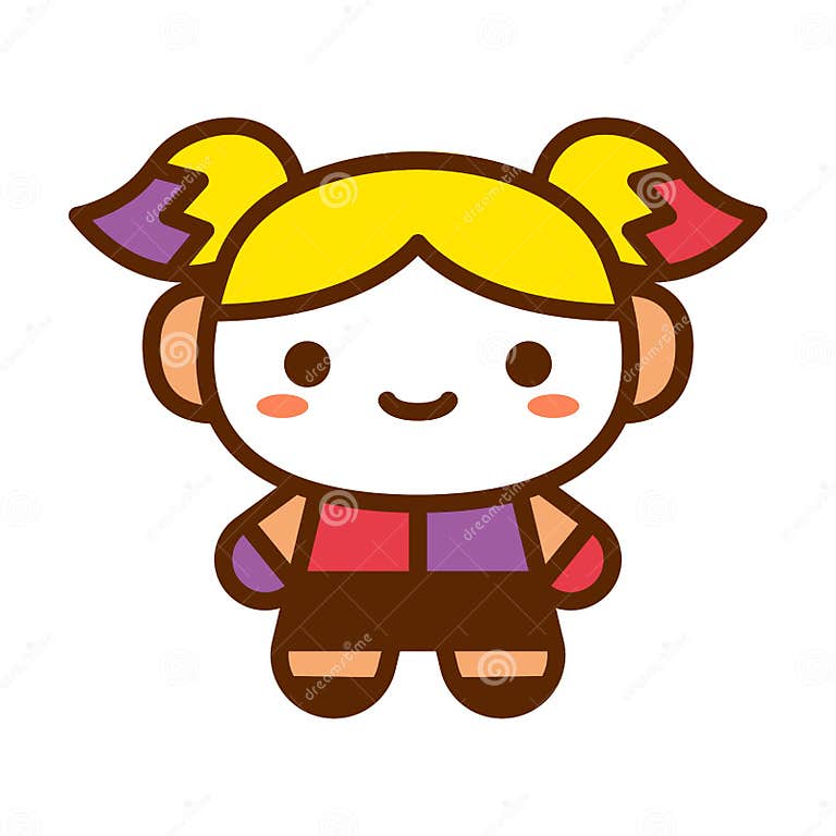 Cartoon Cute Comic Character Isolated Stock Illustration - Illustration ...