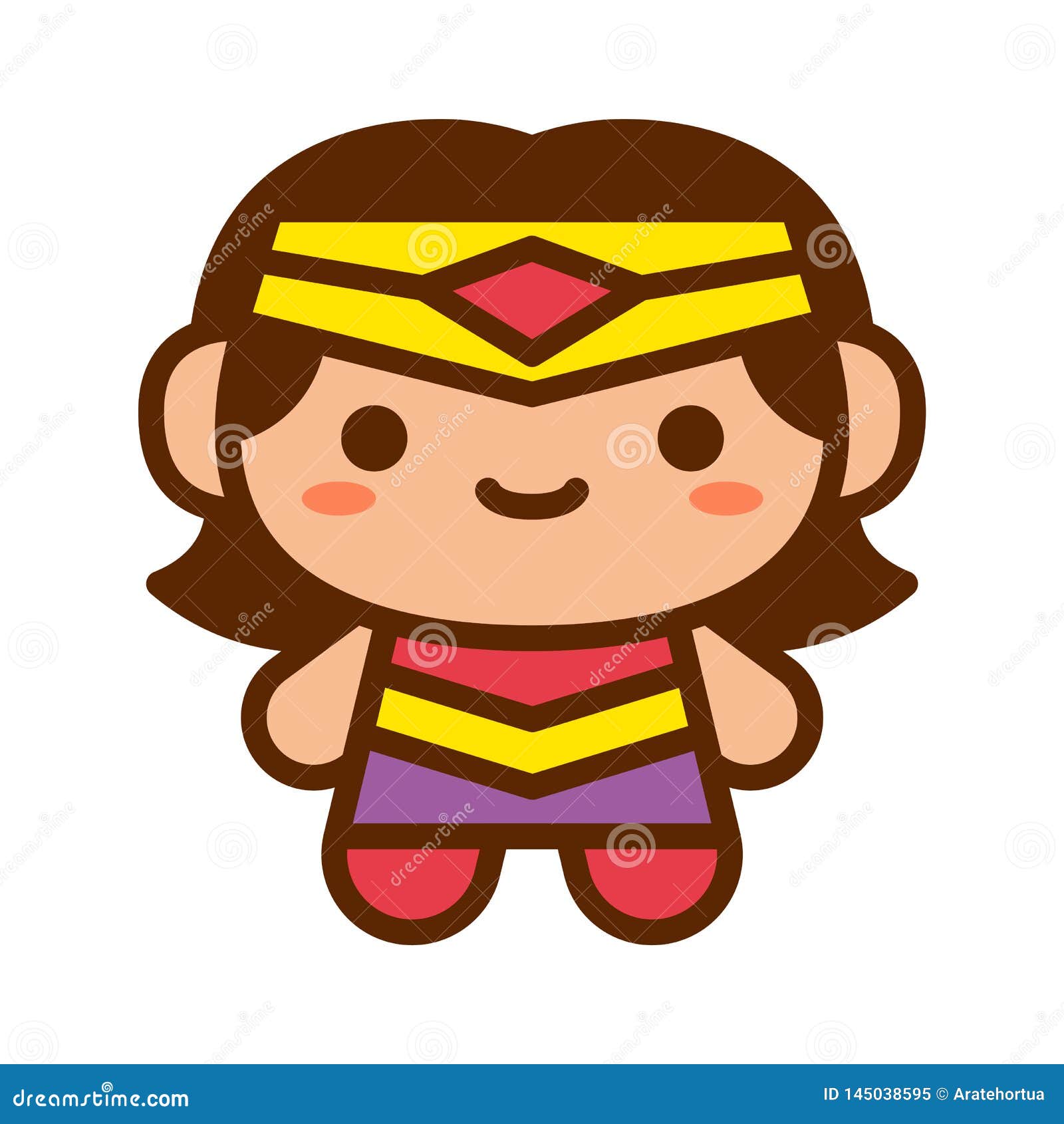 Cartoon Cute Comic Character Isolated Stock Vector - Illustration of ...