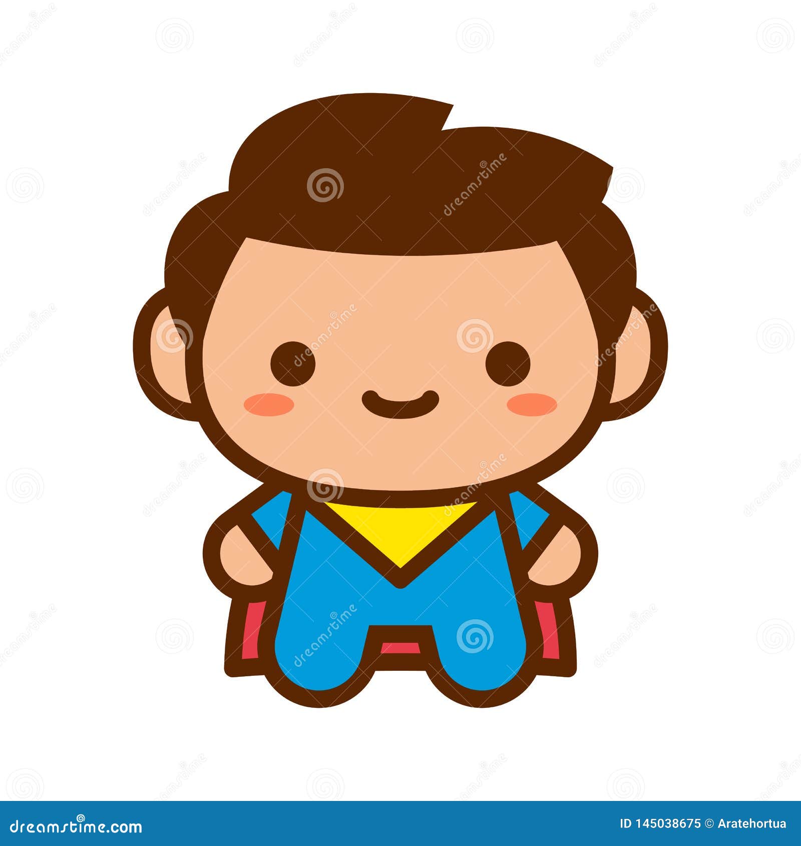 Cartoon Cute Comic Character Isolated Stock Illustration - Illustration ...