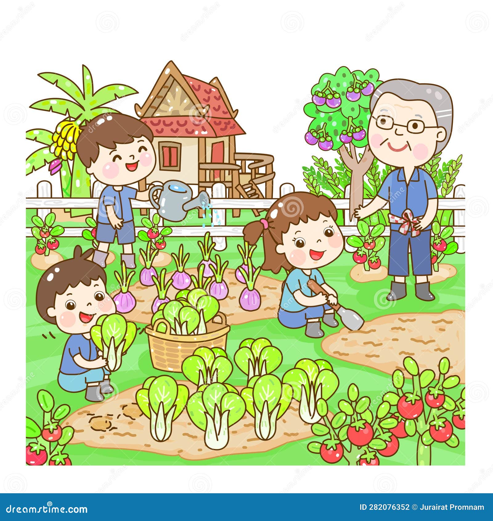 Integrated Farming System Vector on Background. Stock Illustration ...
