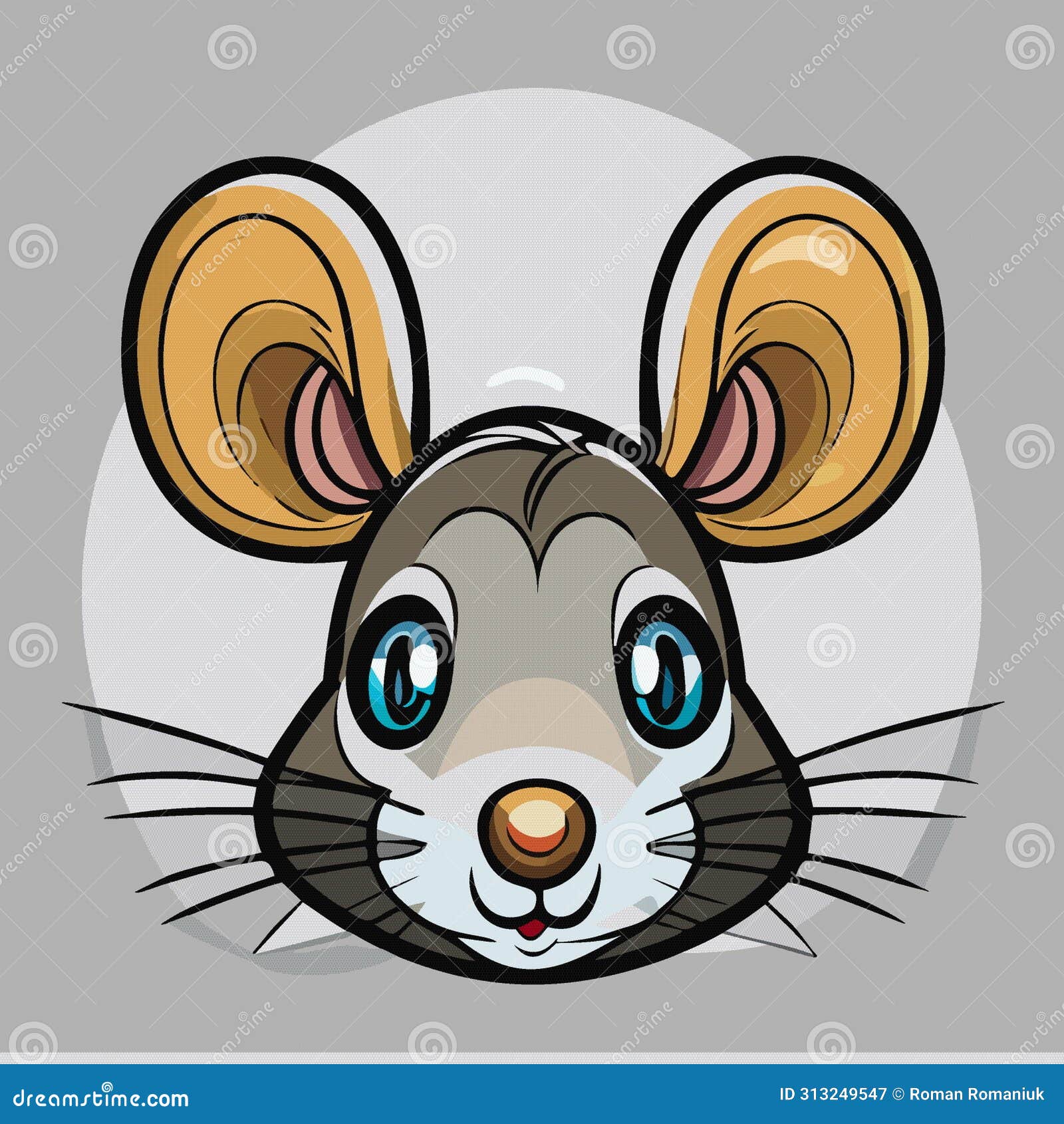 Cartoon Cute Mouse Animal Illustration Vector Stock Vector ...
