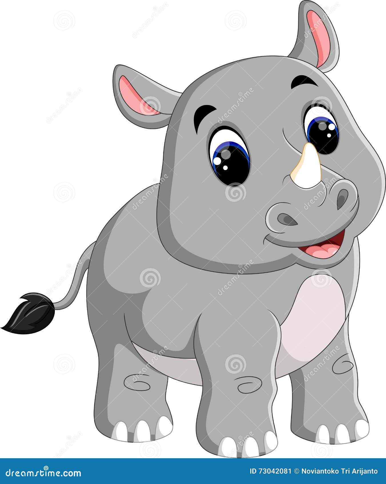 Cute Rhino Cartoon Royalty-Free Illustration | CartoonDealer.com #29291571