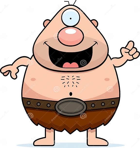 Cartoon Cyclops Idea stock vector. Illustration of graphic - 51421897