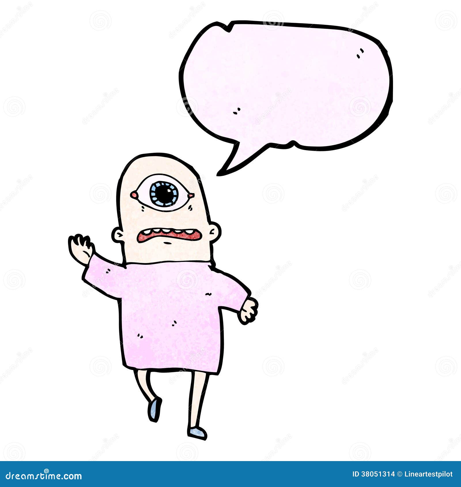 Cartoon cyclops monster stock vector. Illustration of hand - 38051314