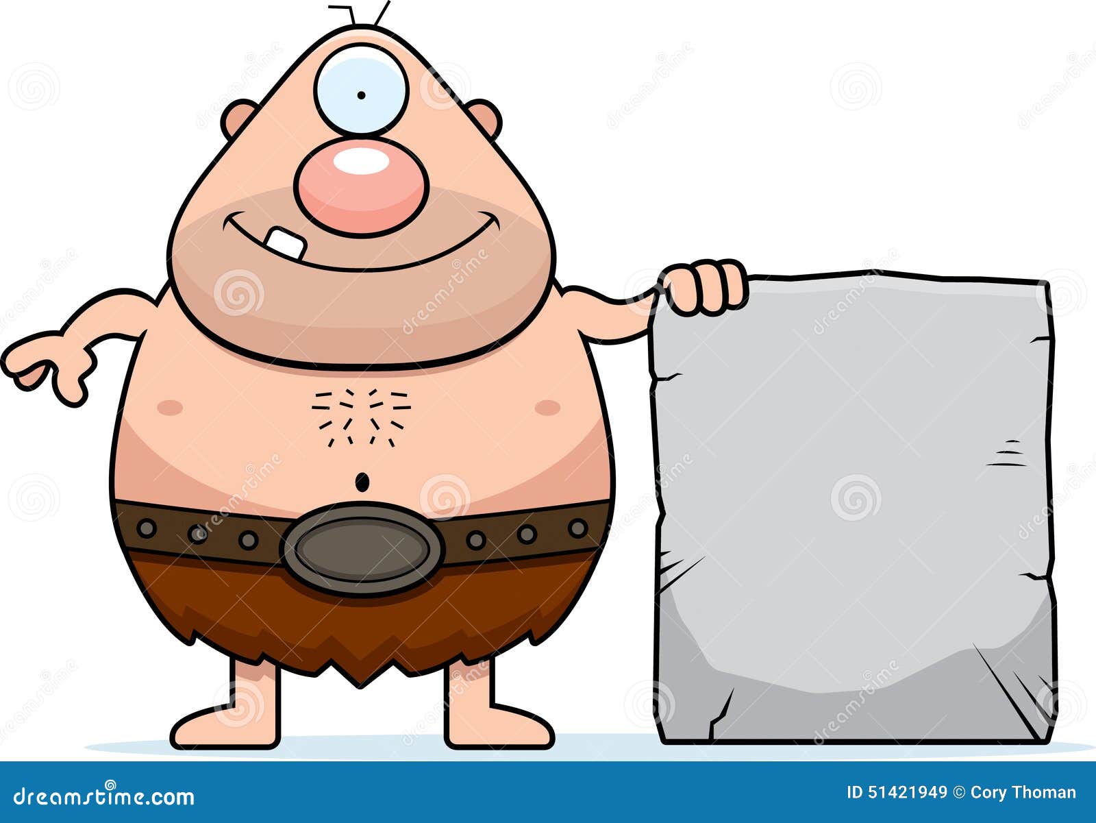 Cartoon Cyclops Sign stock vector. Illustration of clip - 51421949