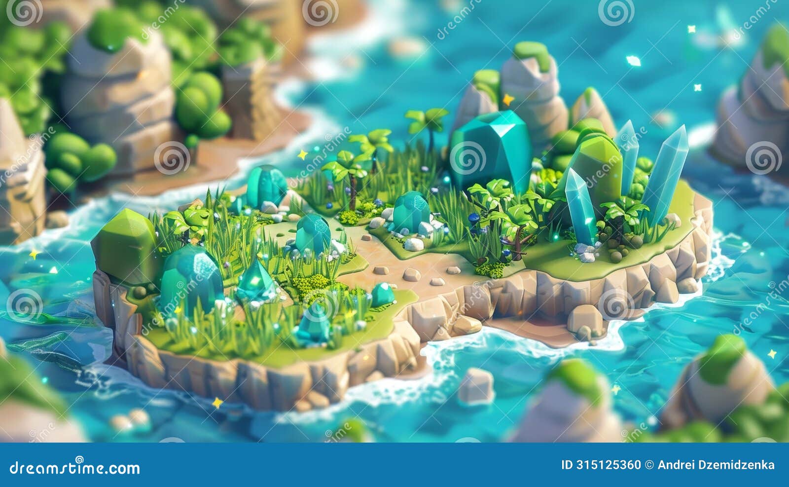 Cartoon 2D Fantasy Landscape Platform, Environment Graphics for Pc or ...