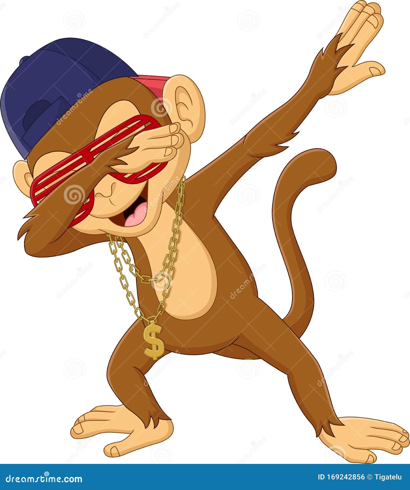 Dabbing Hipster Guy Flat Vector Illustration. Young Man In Blue Hoodie ...