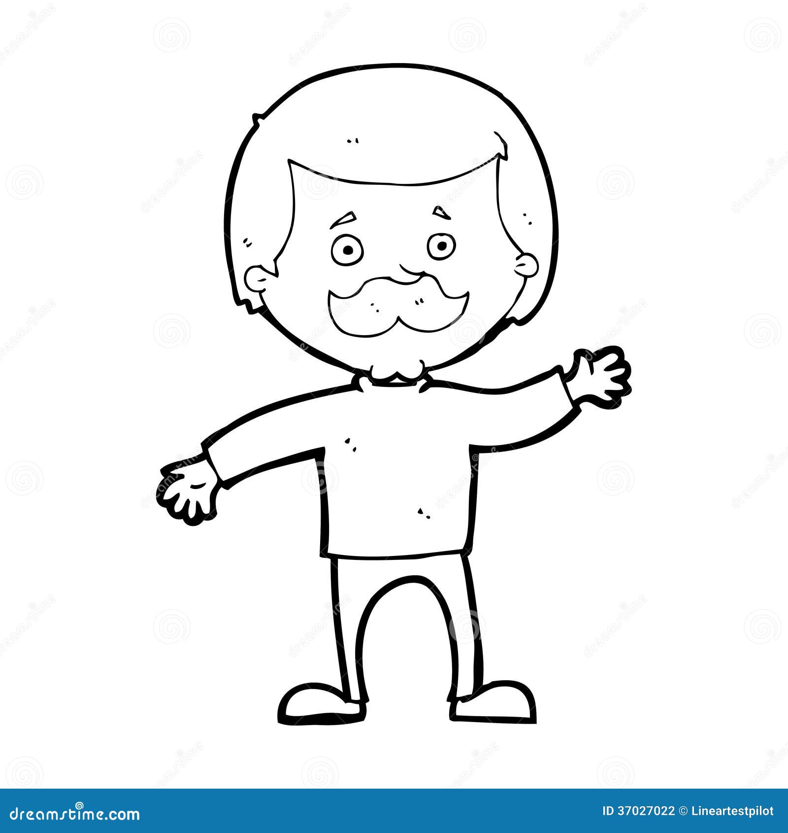 Cartoon Dad Waving Stock Photography | CartoonDealer.com #37027022