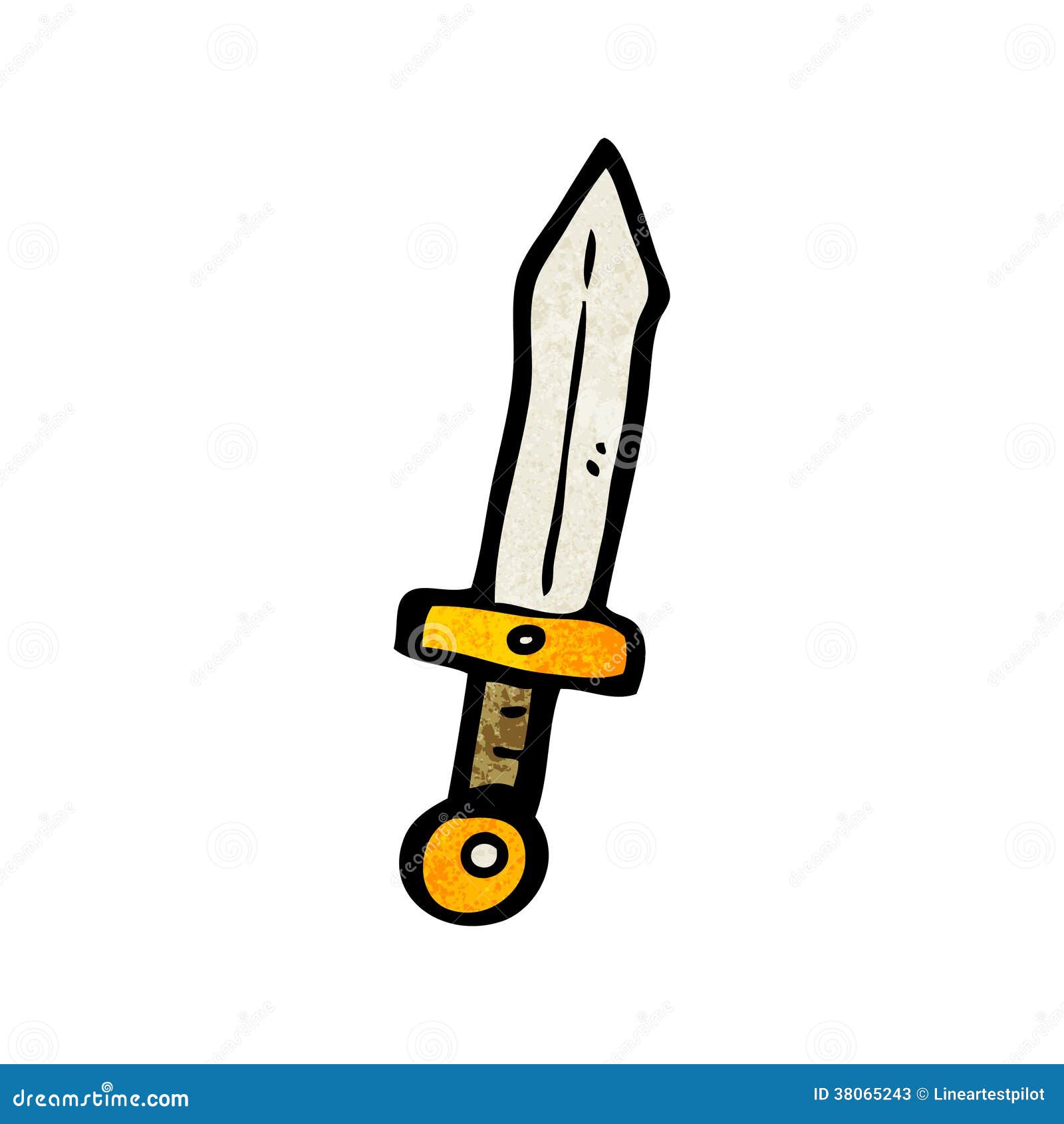 Cartoon dagger stock vector. Illustration of silly, cute - 38065243