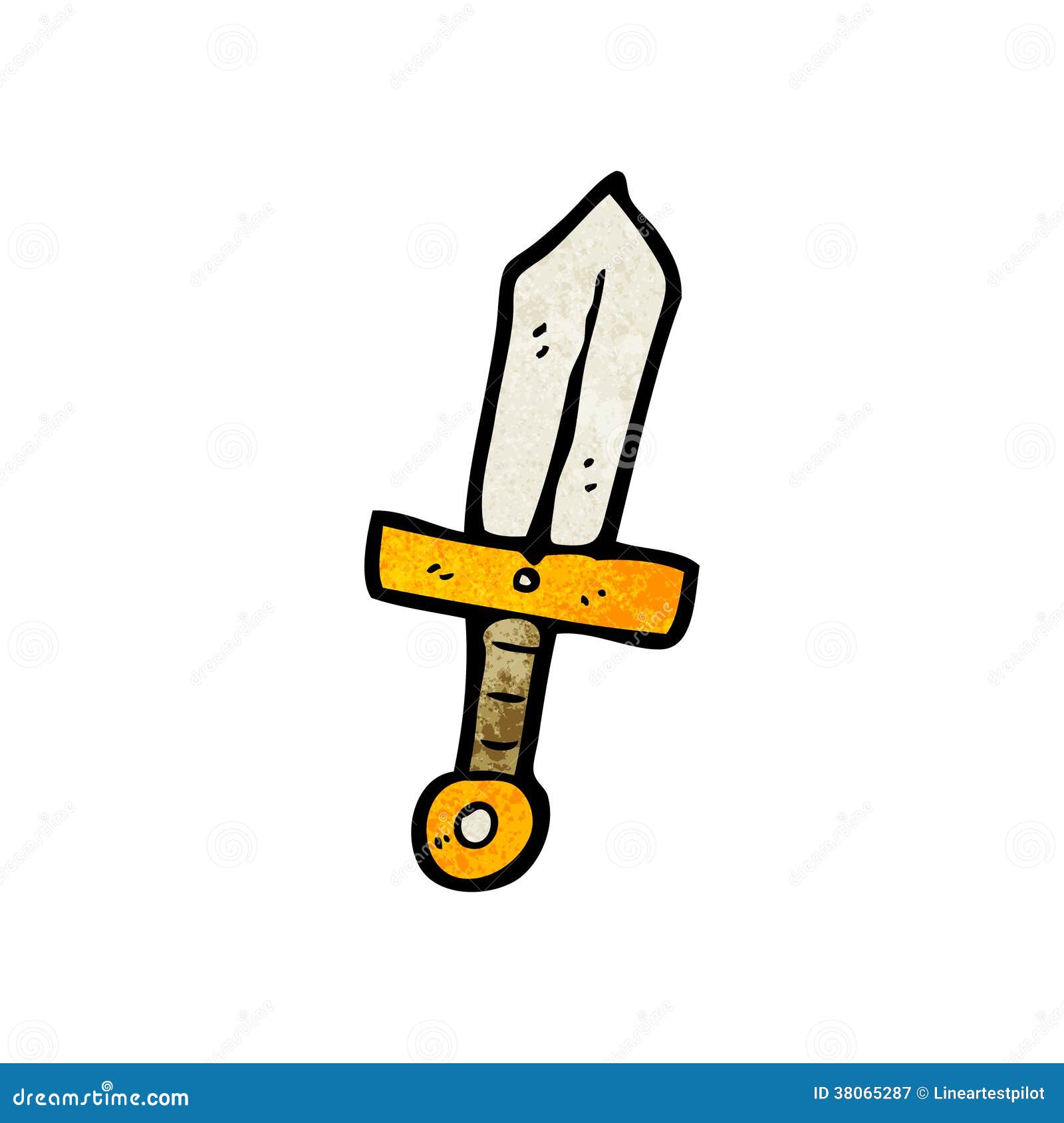 Cartoon dagger stock vector. Illustration of silly, texture - 38065287