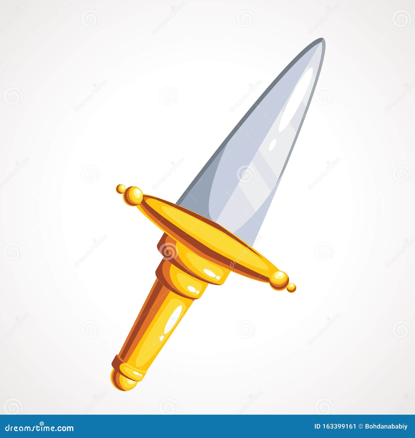 Cartoon Dagger In Maps | CartoonDealer.com #37020021