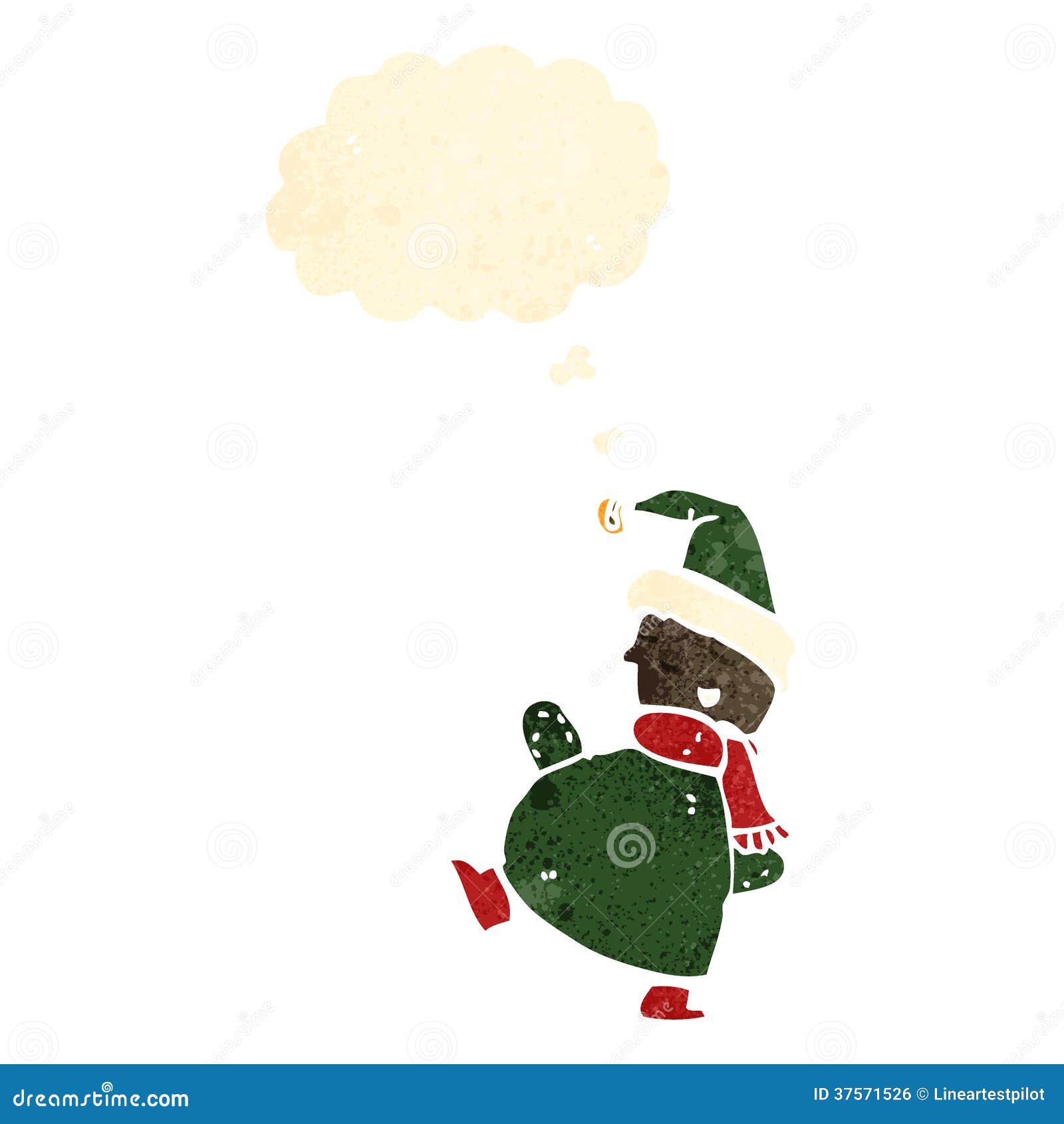 Cartoon Dancing Christmas Elf Stock Vector - Illustration of texture ...