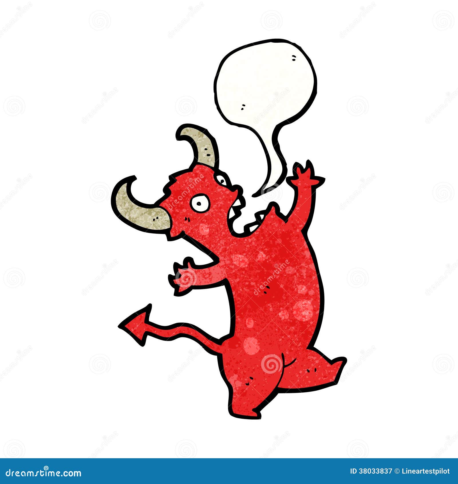 Cartoon dancing devil stock vector. Illustration of crazy - 38033837