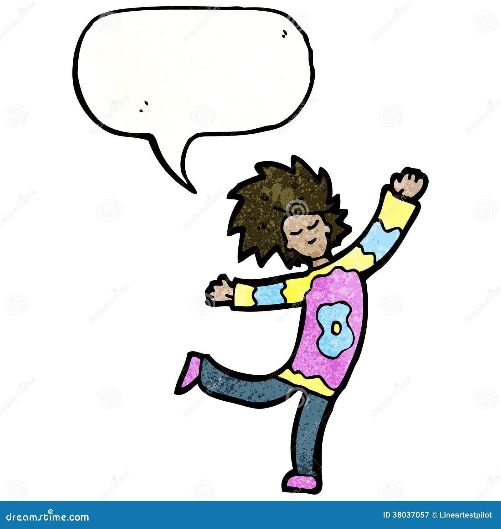 Cartoon dancing man stock vector. Illustration of cute - 38037057