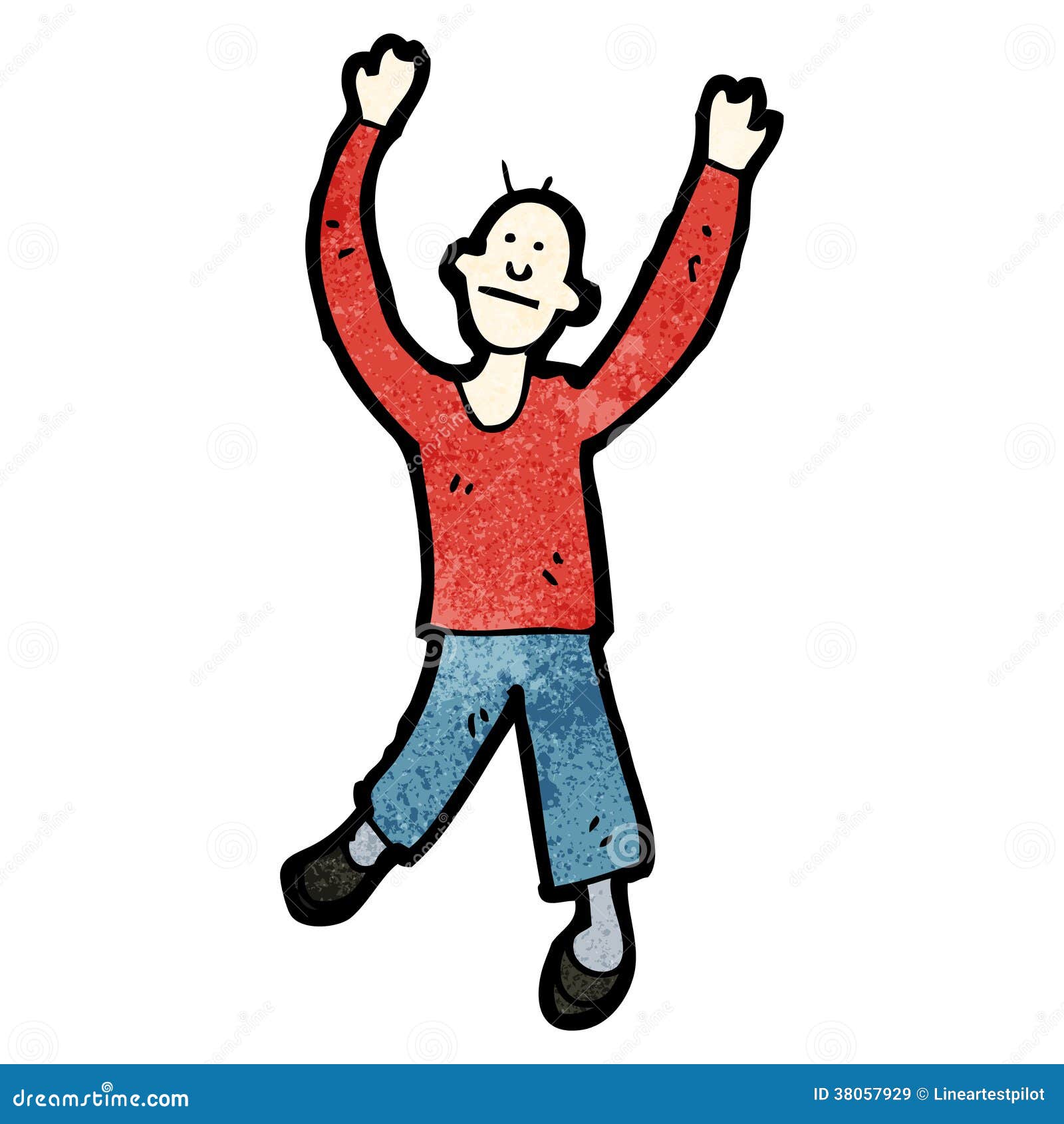Cartoon dancing man stock vector. Illustration of character - 38057929