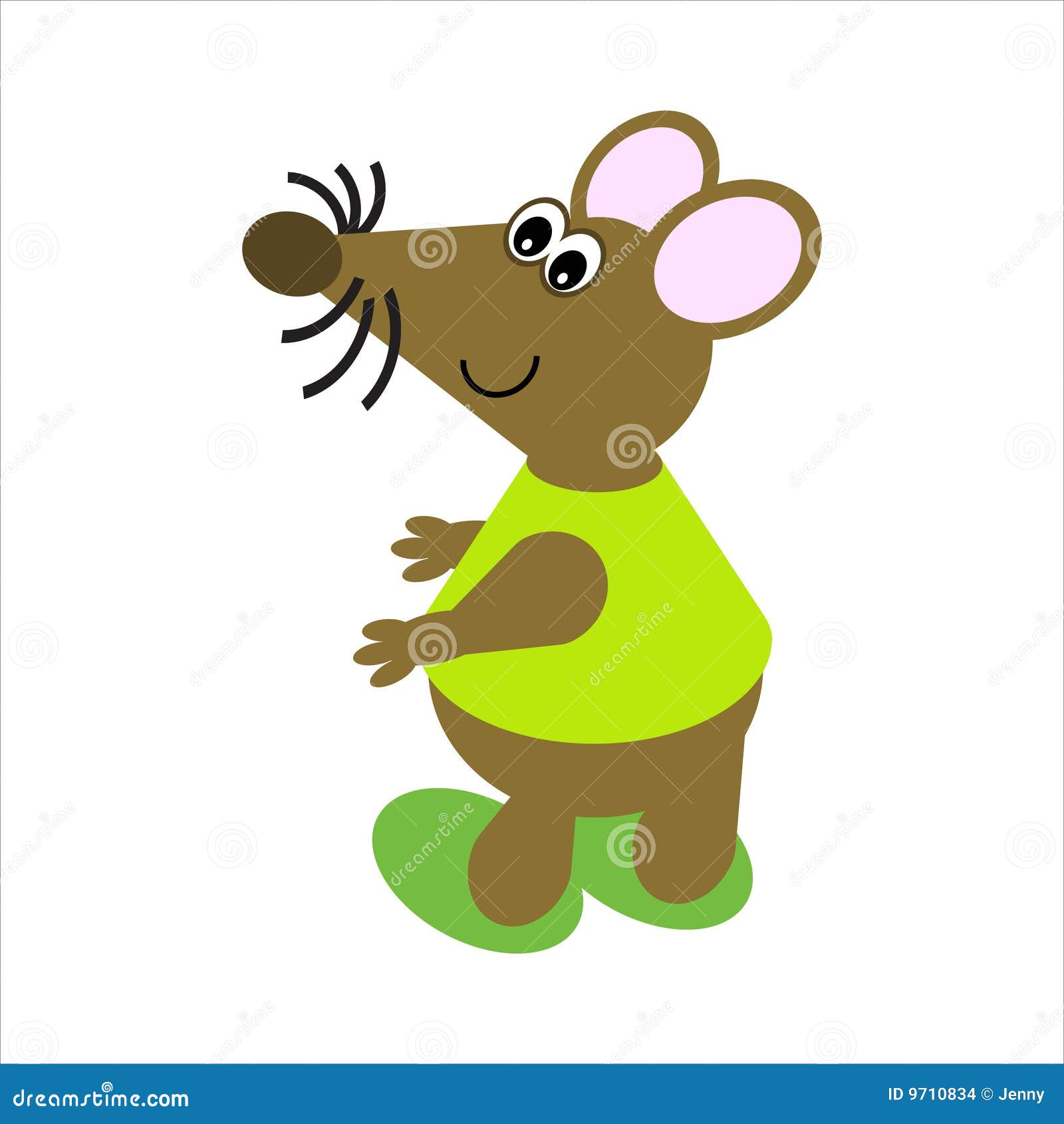 Cartoon of a Dancing Mouse stock illustration. Illustration of dance ...