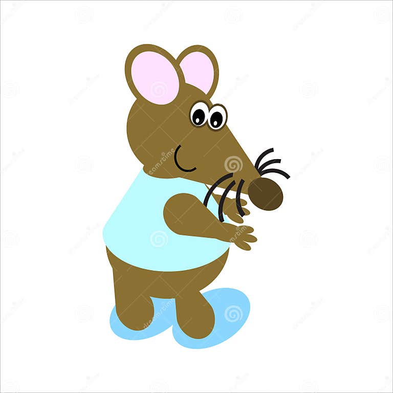 Cartoon of a Dancing Mouse stock illustration. Illustration of mice ...