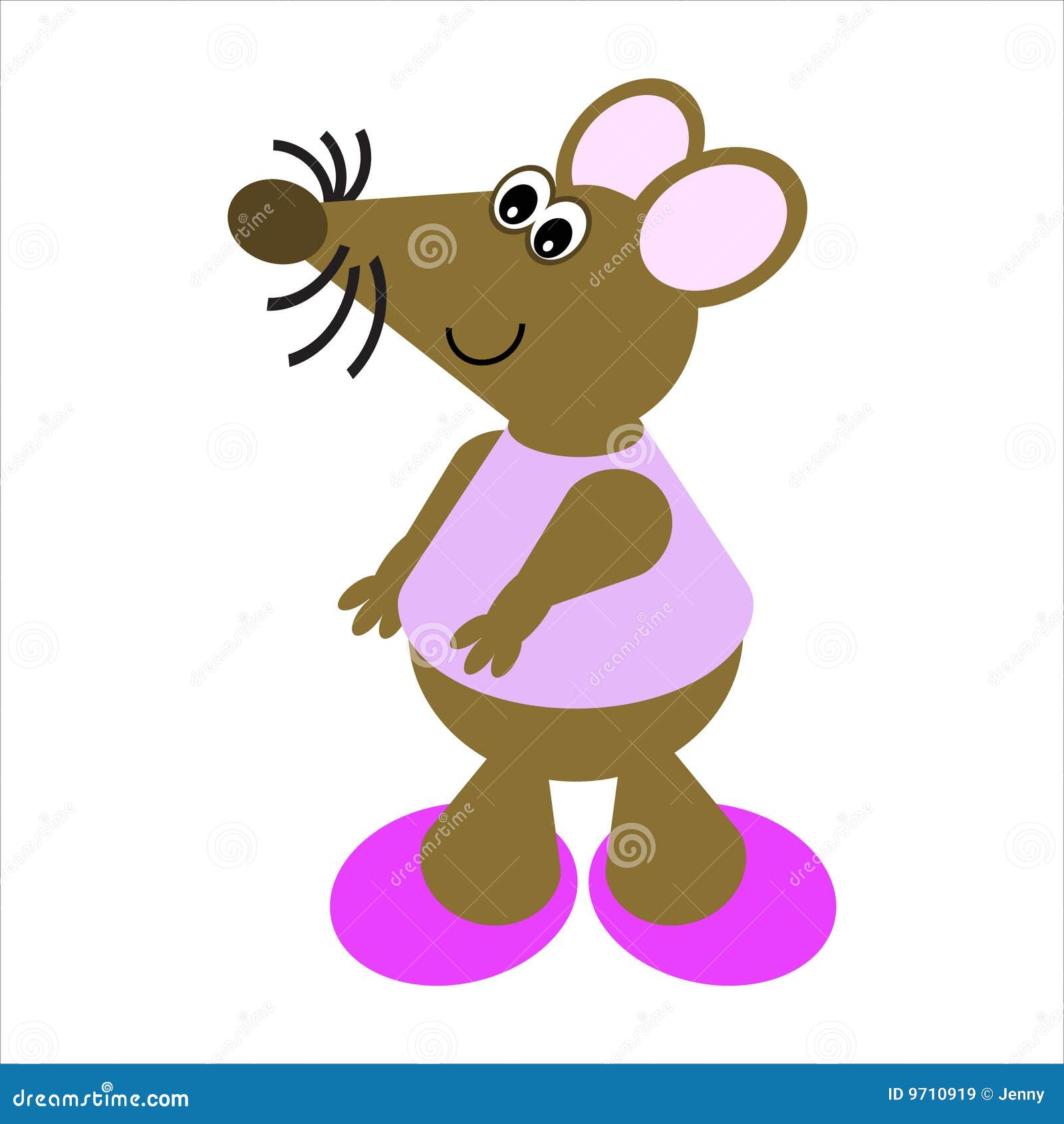 Cartoon of a Dancing Mouse stock illustration. Illustration of humor ...