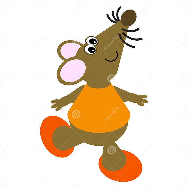 Cartoon of a Dancing Mouse stock illustration. Illustration of mice ...