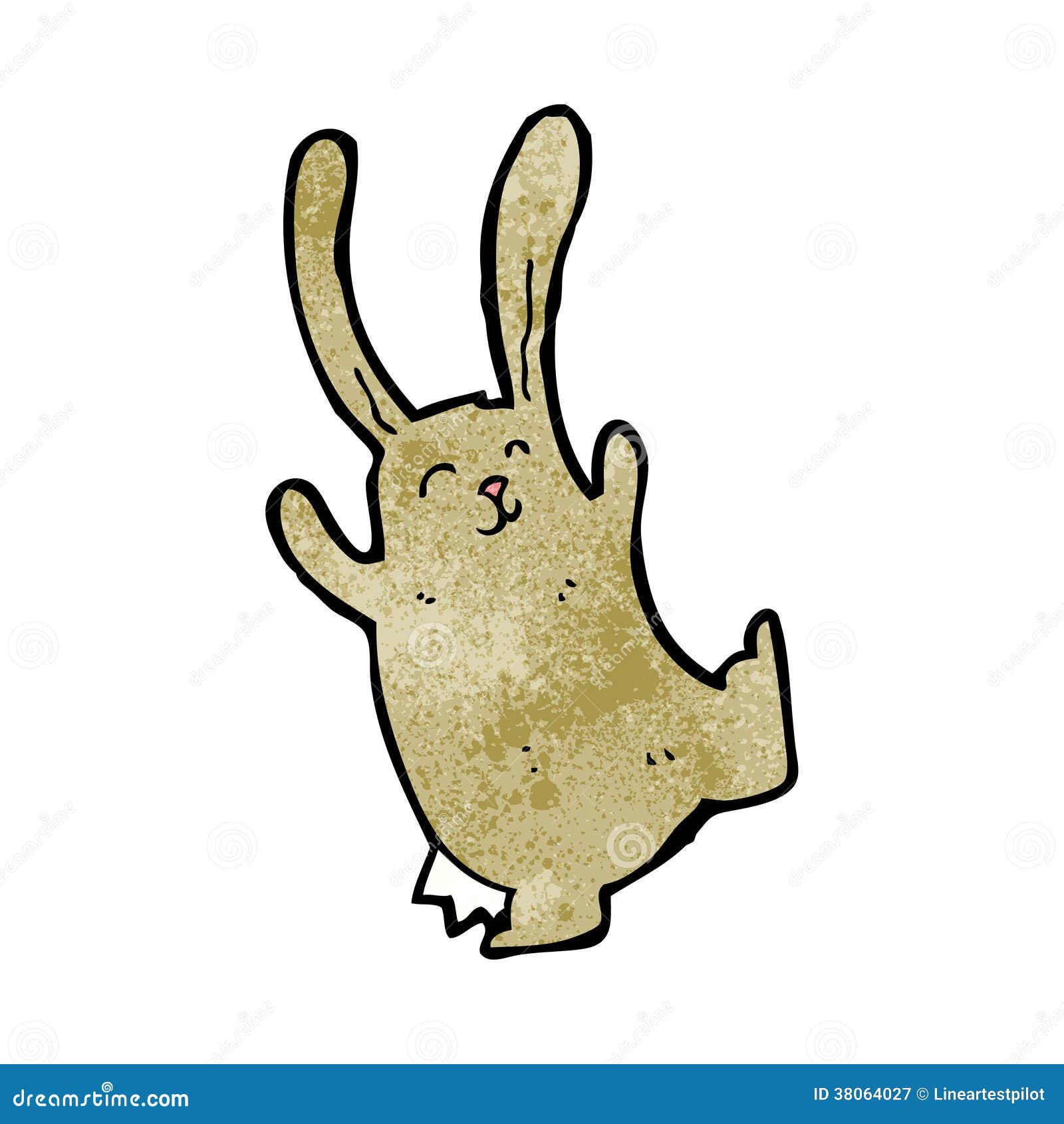 Cartoon dancing rabbit stock vector. Illustration of cartoon - 38064027