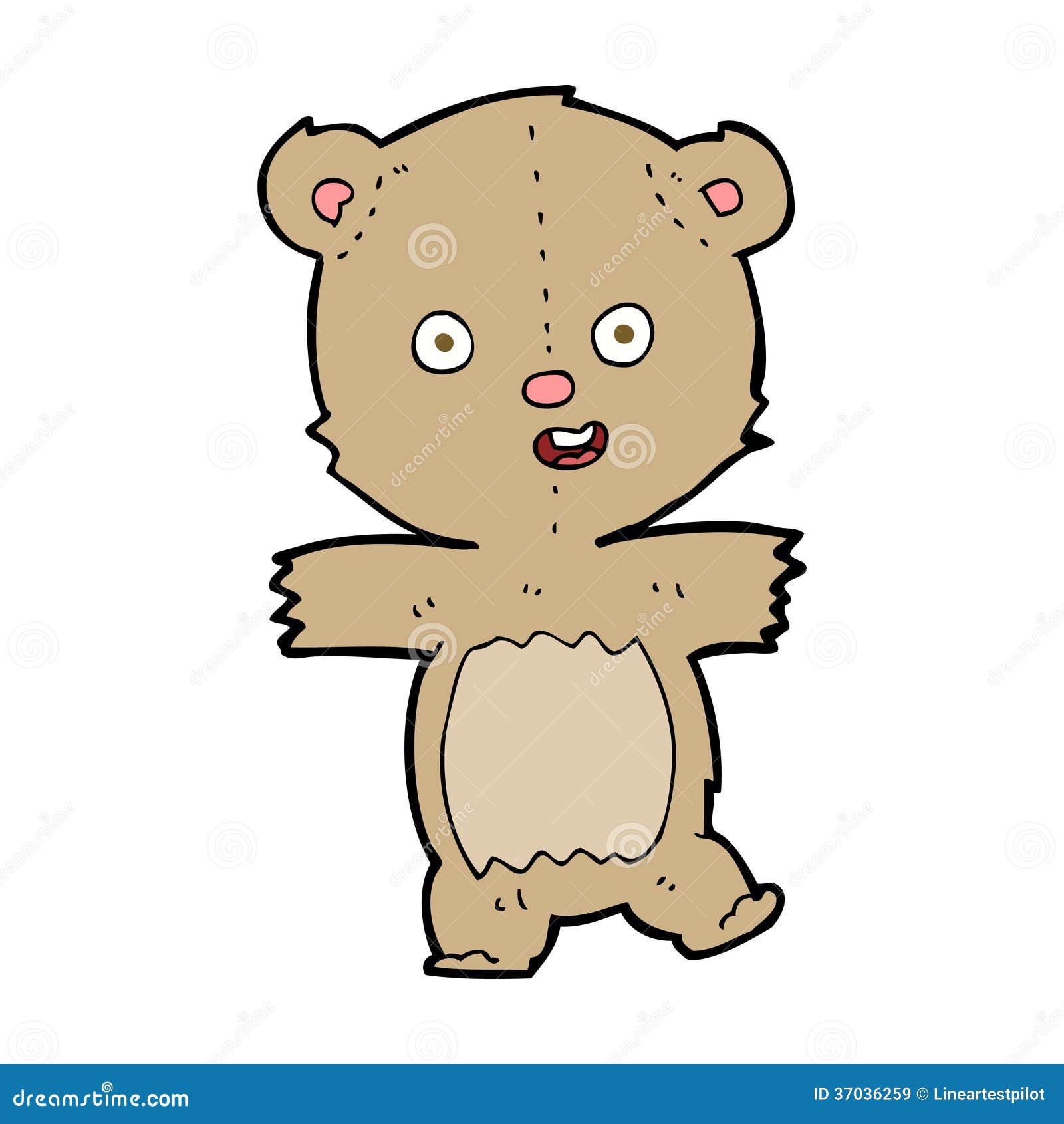 Cartoon Dancing Teddy Bear | CartoonDealer.com #37036259