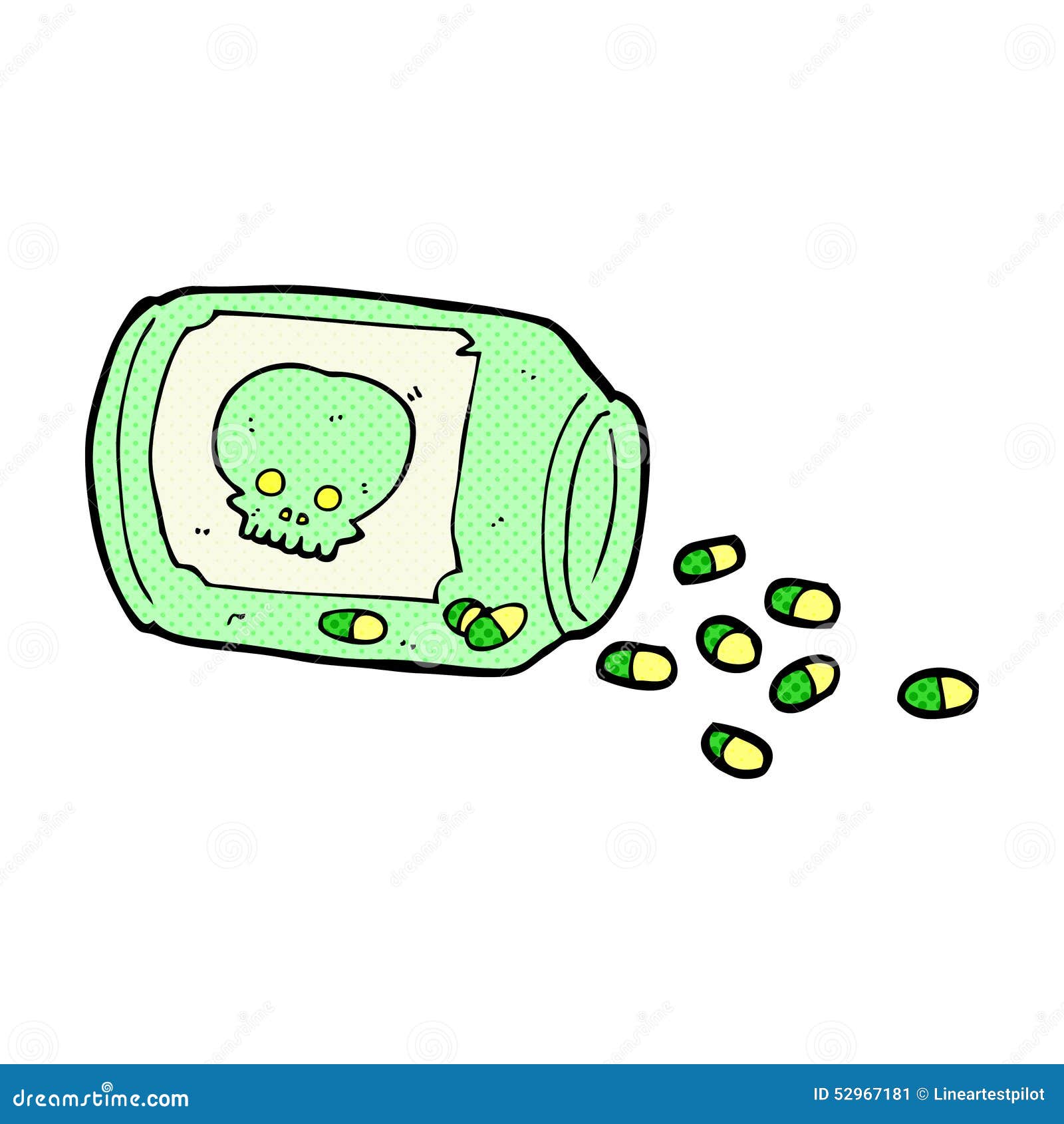 Cartoon dangerous pills stock illustration. Illustration of quirky ...