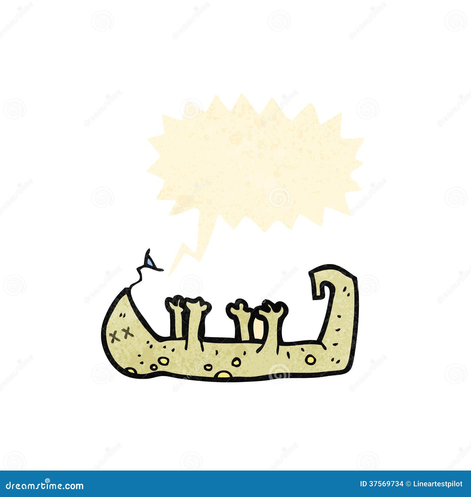 Cartoon dead lizard stock vector. Illustration of hand - 37569734