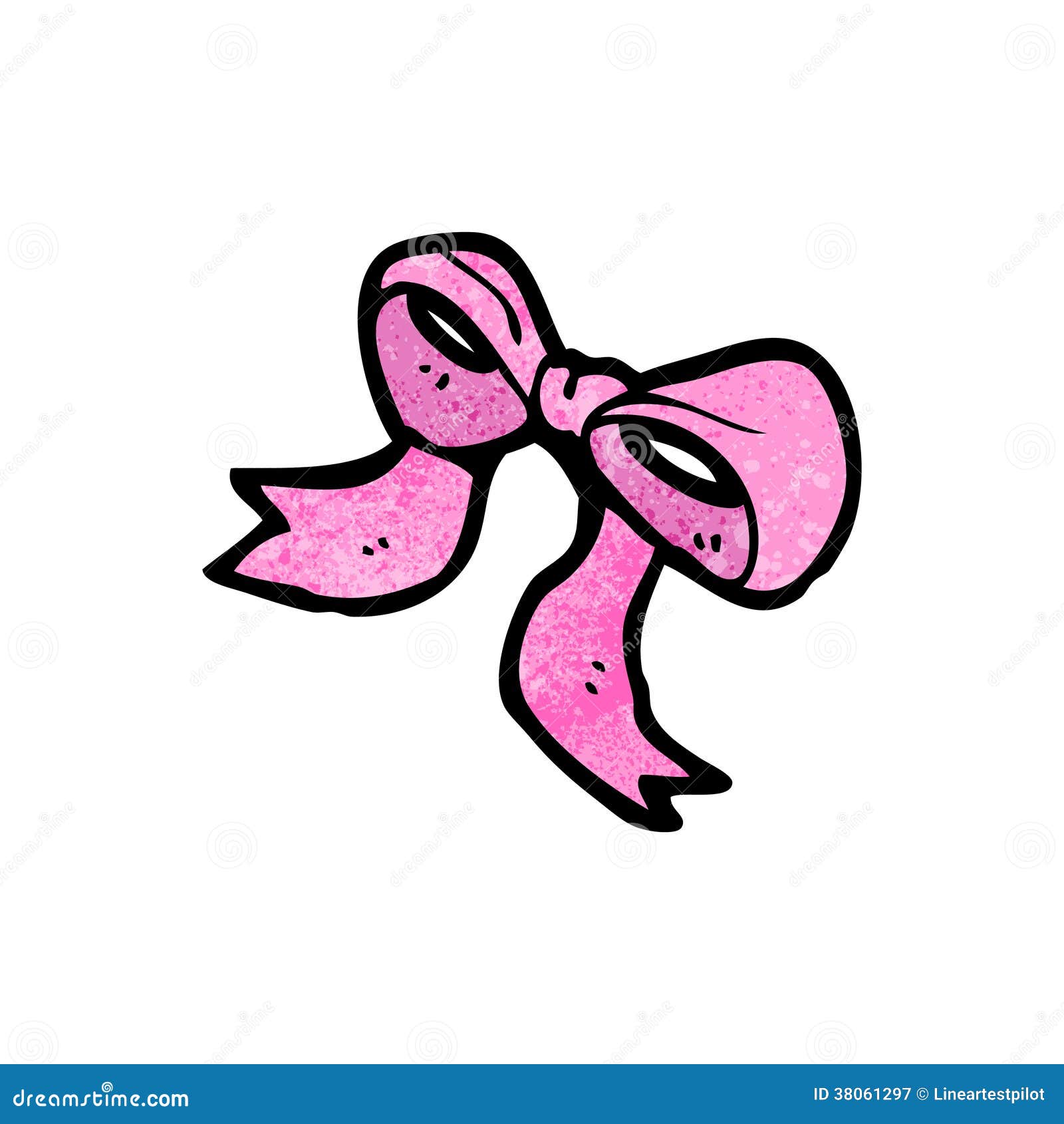 Cartoon decorative bow stock vector. Illustration of drawn - 38061297