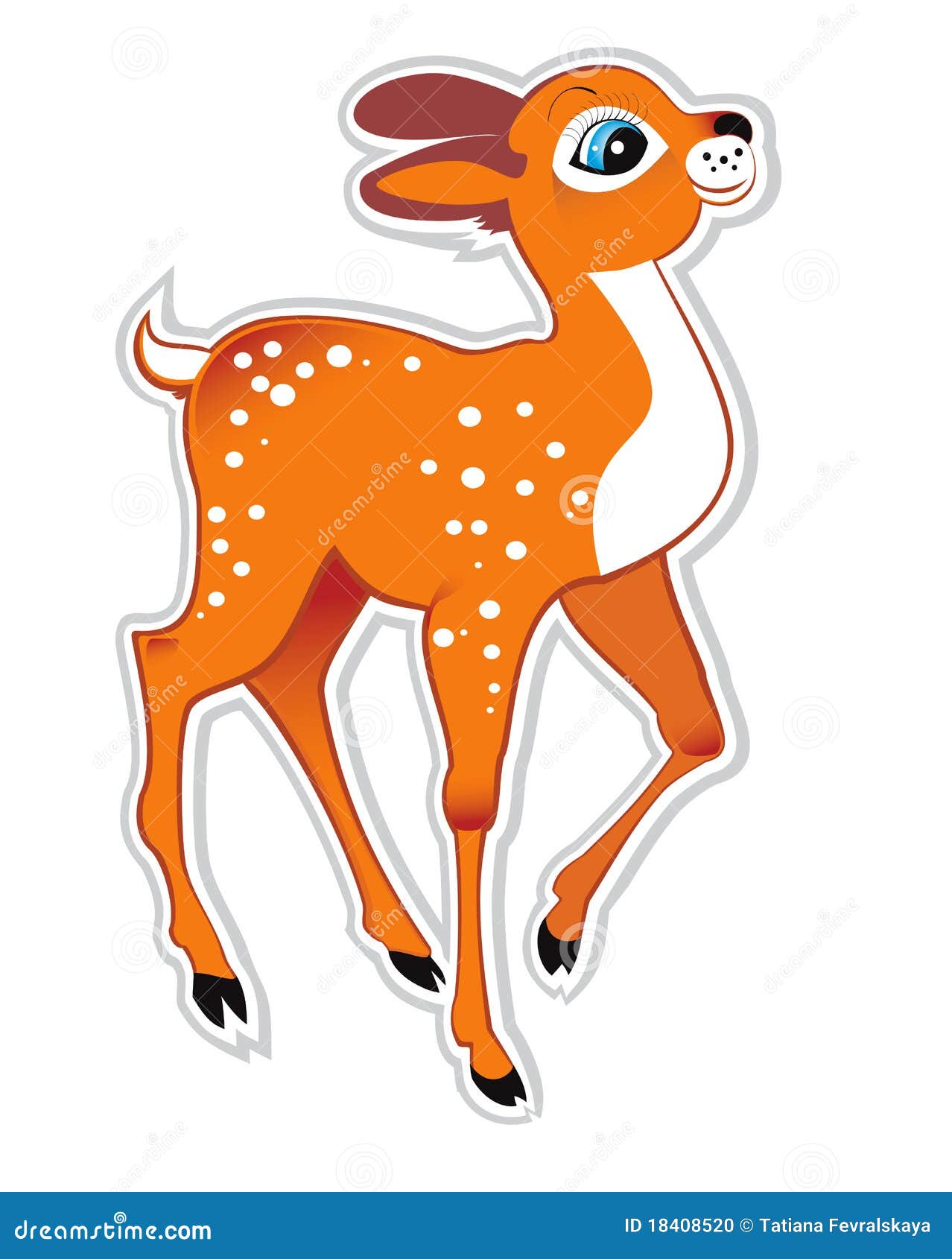 Cartoon Deer Stock Photo - Image: 18408520