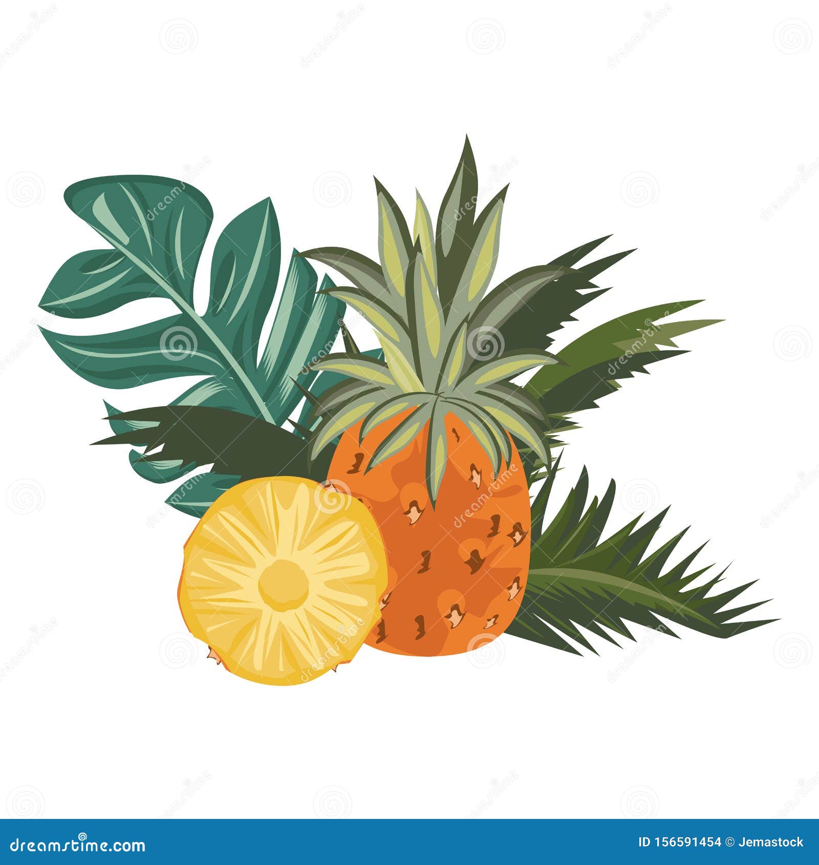 Cartoon Delicioso De Abacaxi Ilustração do Vetor - Ilustração de objeto ...