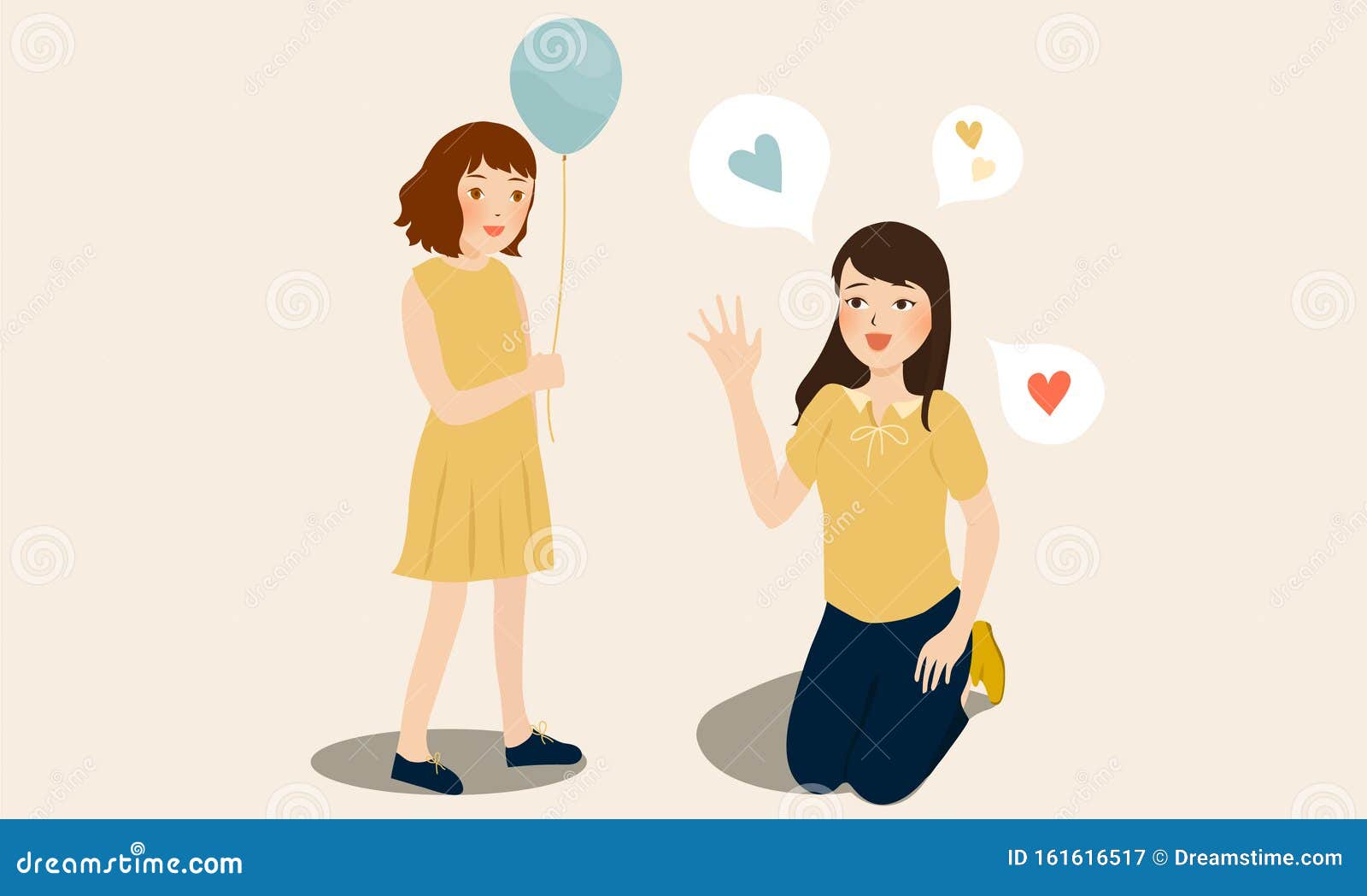 Cartoon Der Mutter, Die Mit Dem Kind Spricht Stock Abbildung ...