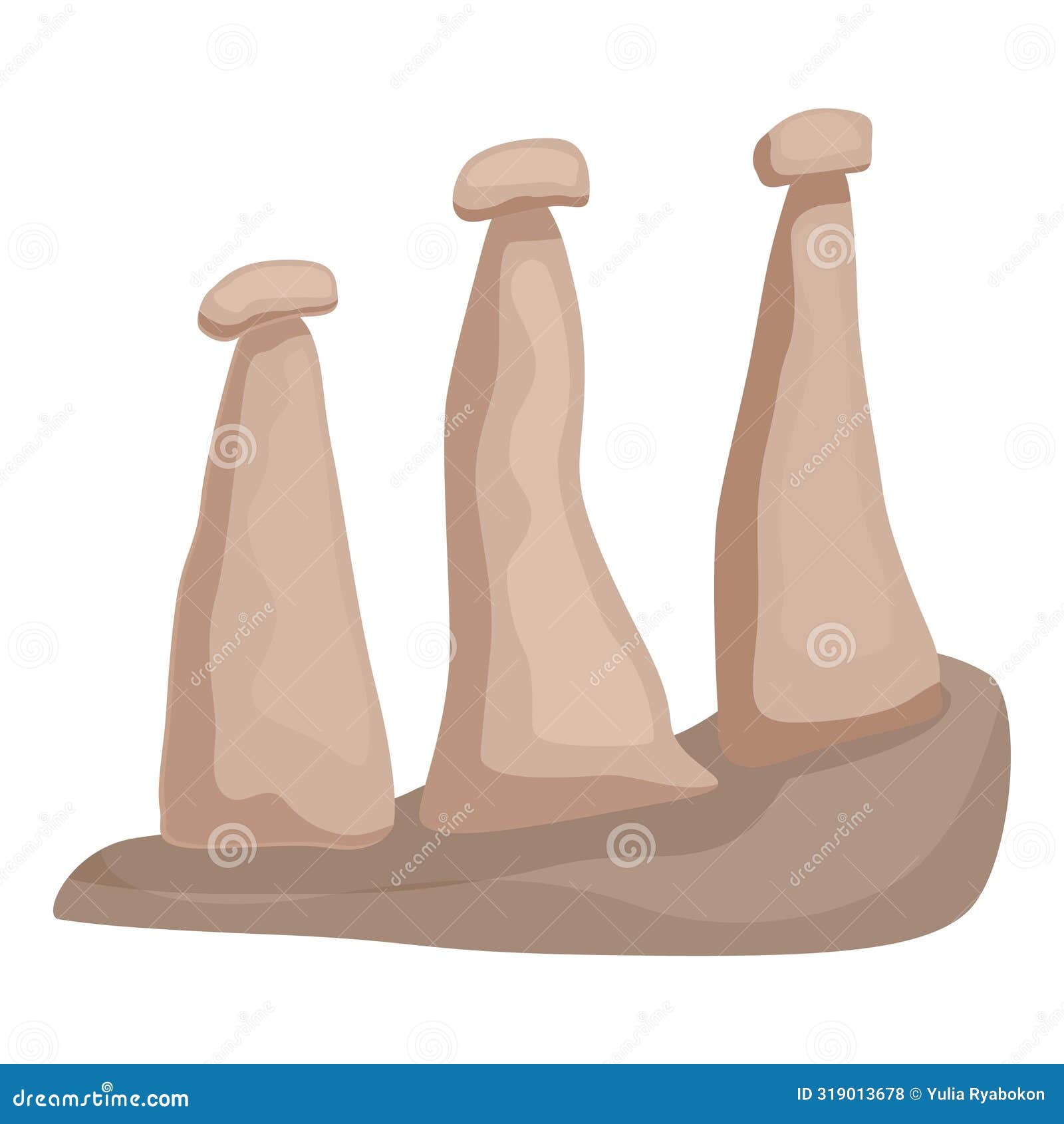Cartoon Desert Rock Formations Illustration | CartoonDealer.com #319013678