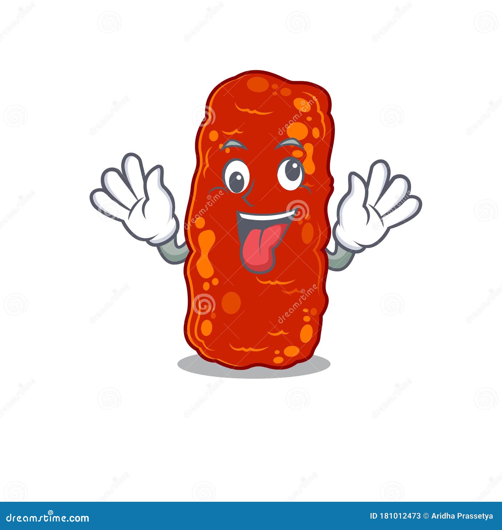 A Cartoon Design of Acinetobacter Bacteria Having a Crazy Face Stock ...