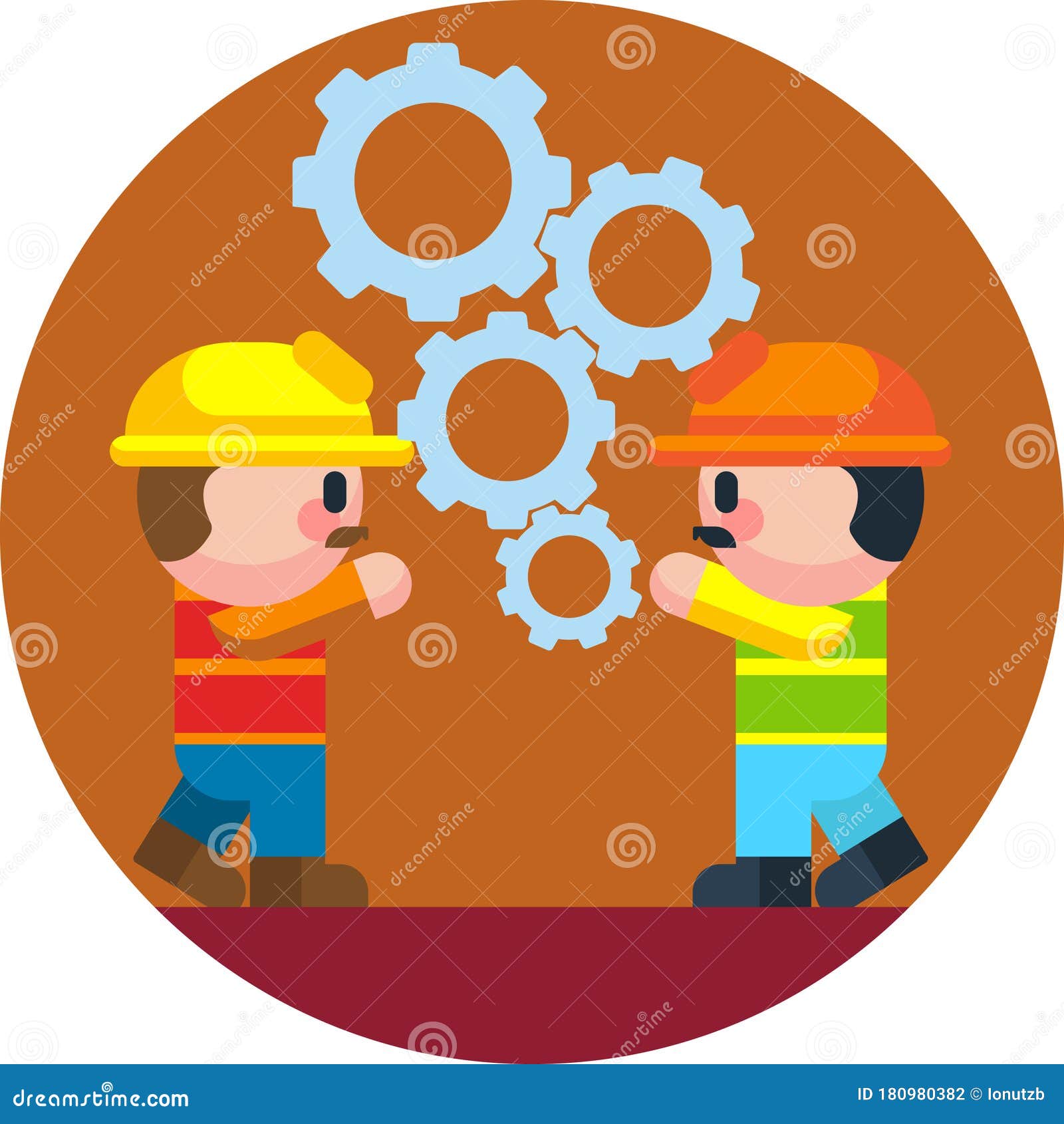 Engineer Fixing Machinery Isolated Vector Illustration Stock Vector ...