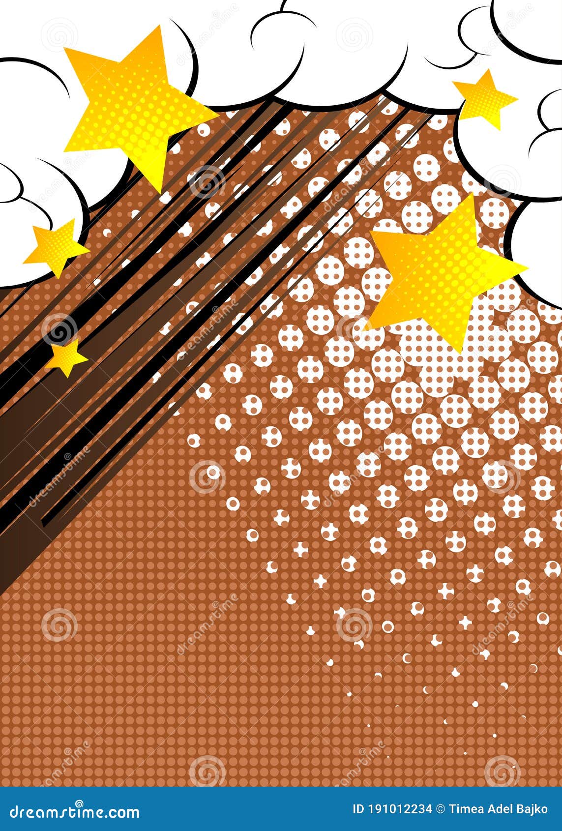 Cartoon Design Colored Background. Comic Book Backdrop. Stock Vector ...