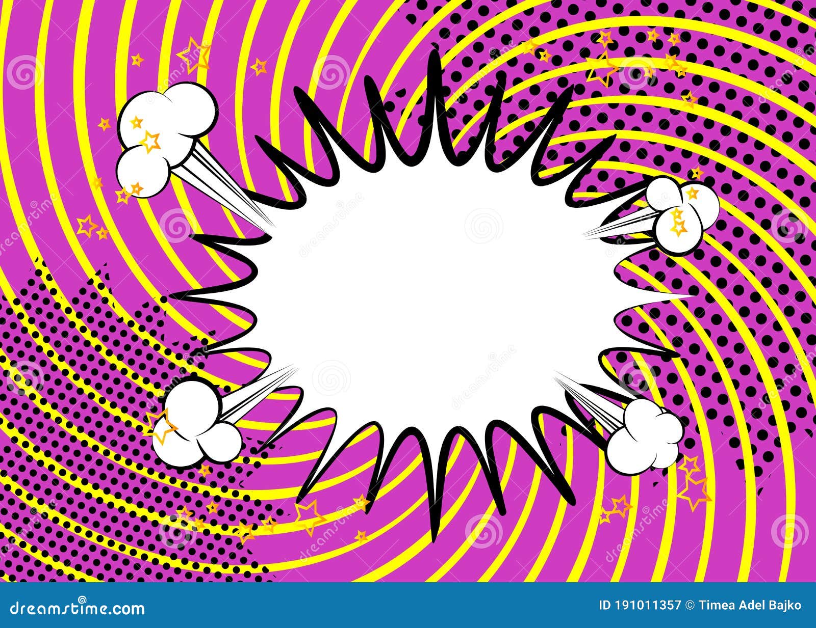 Cartoon Design Colored Background. Comic Book Backdrop. Stock Vector ...