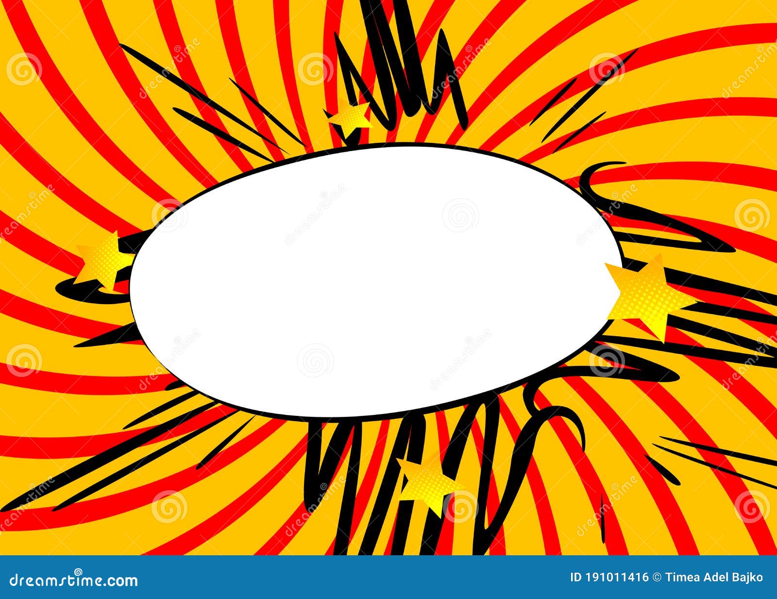 Cartoon Design Colored Background. Comic Book Backdrop. Stock Vector ...