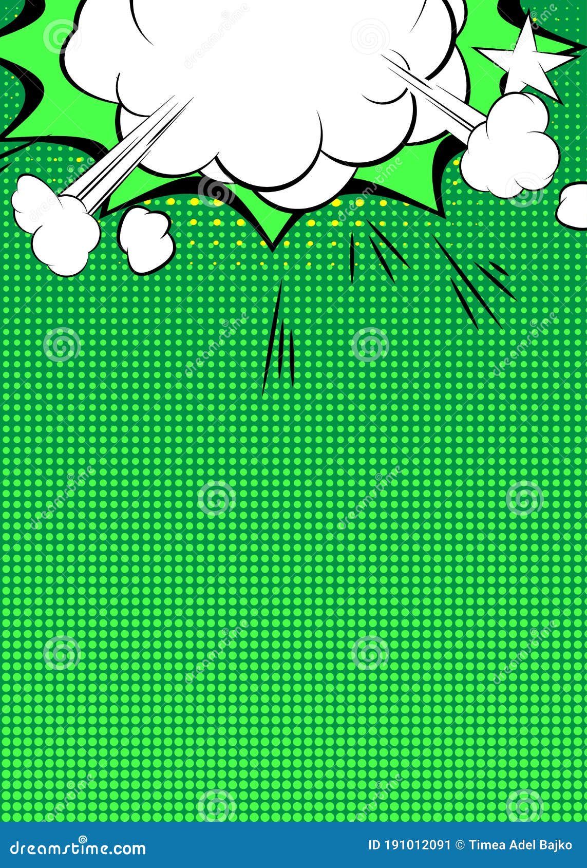 Cartoon Design Colored Background. Comic Book Backdrop. Stock Vector ...