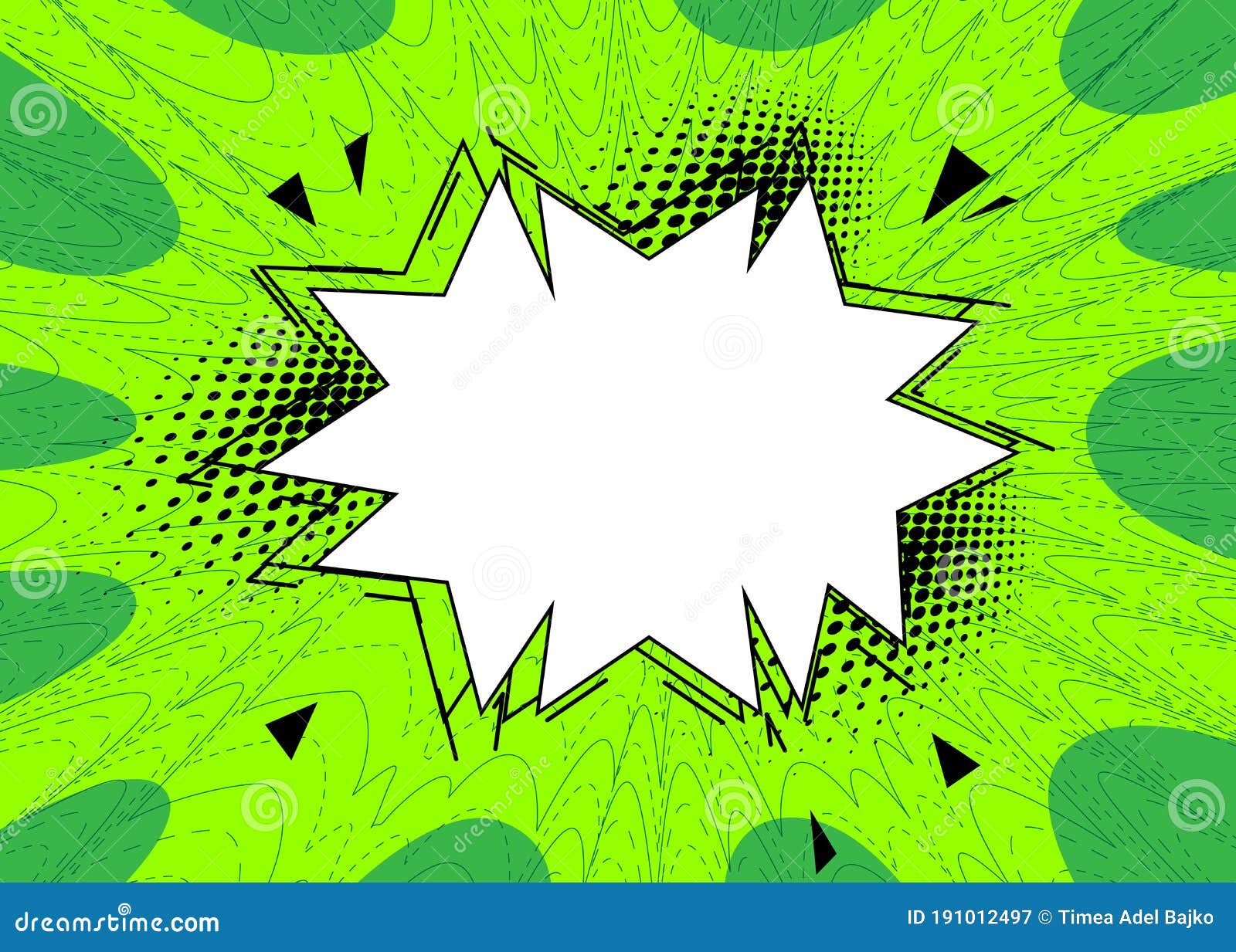 Cartoon Design Colored Background. Comic Book Backdrop. Stock Vector ...