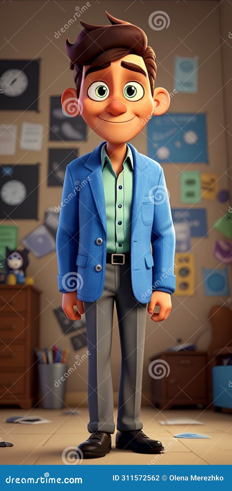 A Cartoon Detective Investigating Mysterious Stock Illustration ... A Cartoon Detective Investigating Mysterious Stock Illustration ...
