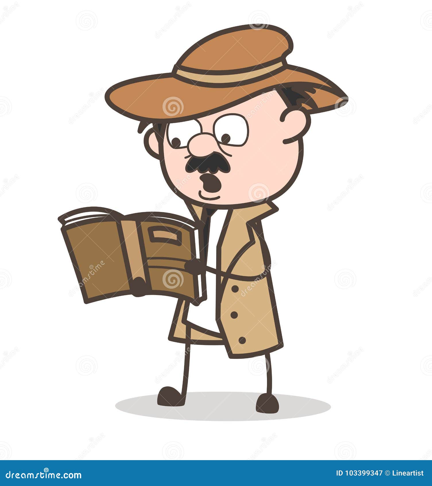 Reading Detective Clip Art