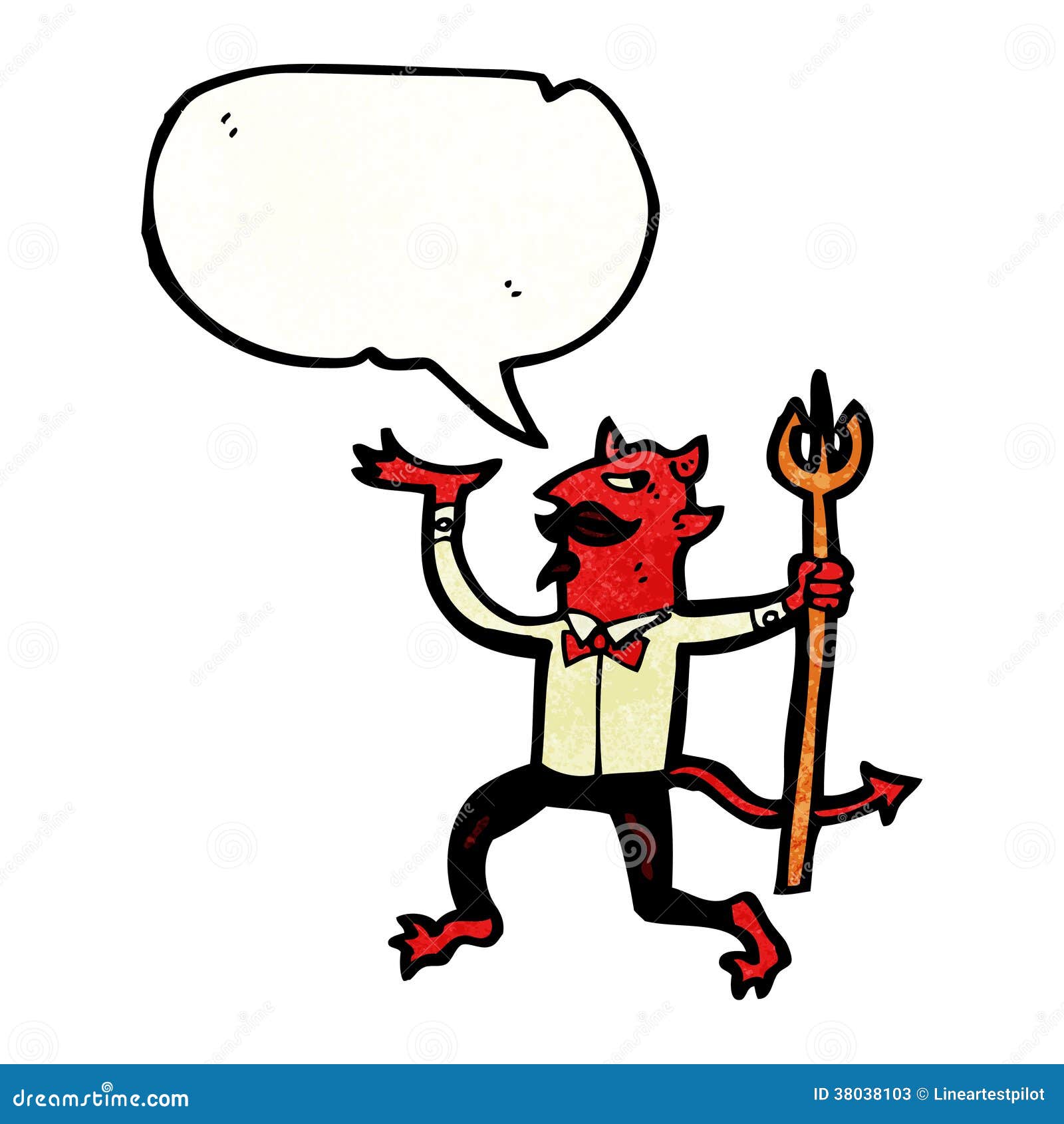 Cartoon devil stock vector. Illustration of funny, cheerful - 38038103