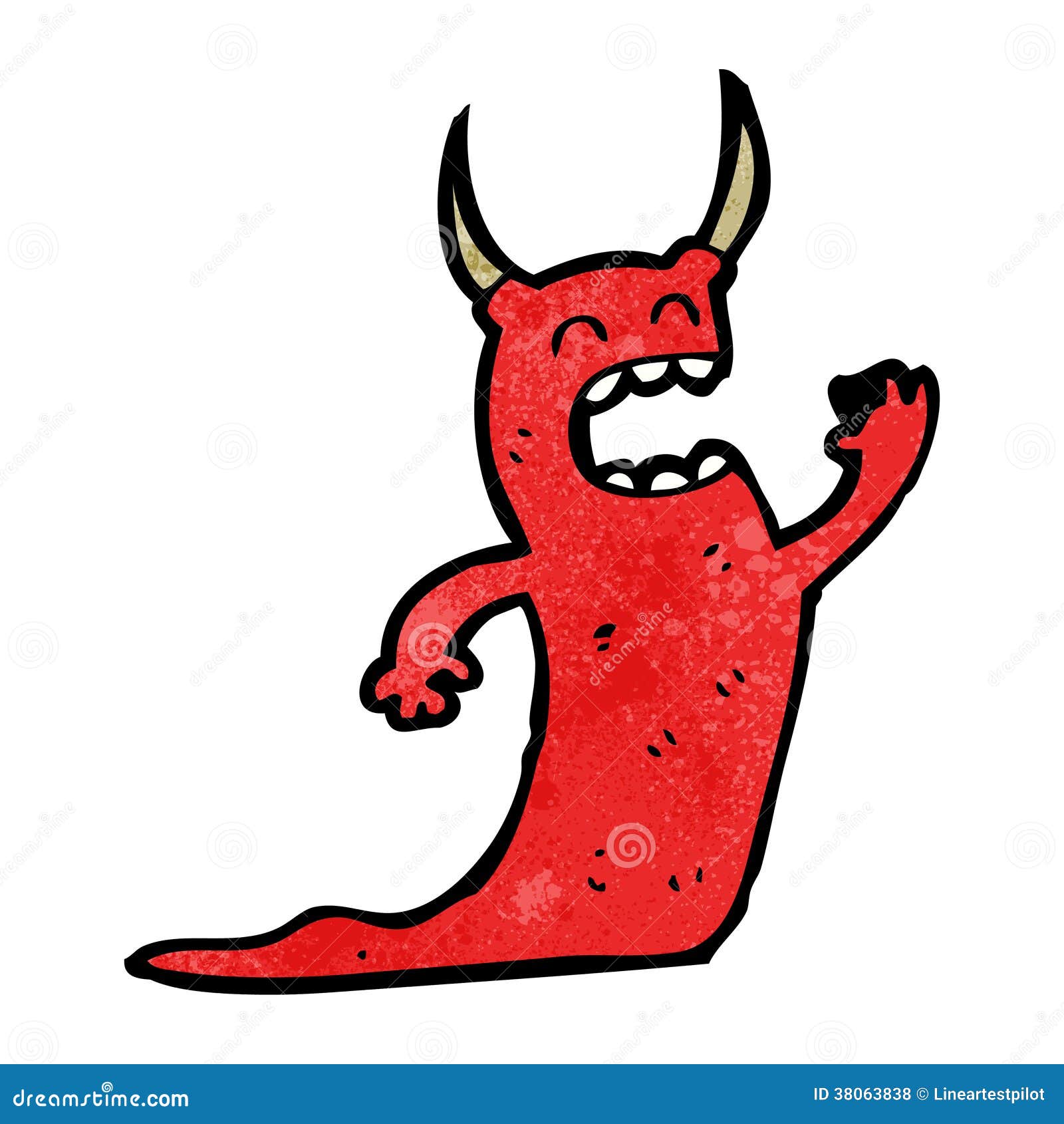 Cartoon devil stock vector. Illustration of texture, quirky - 38063838